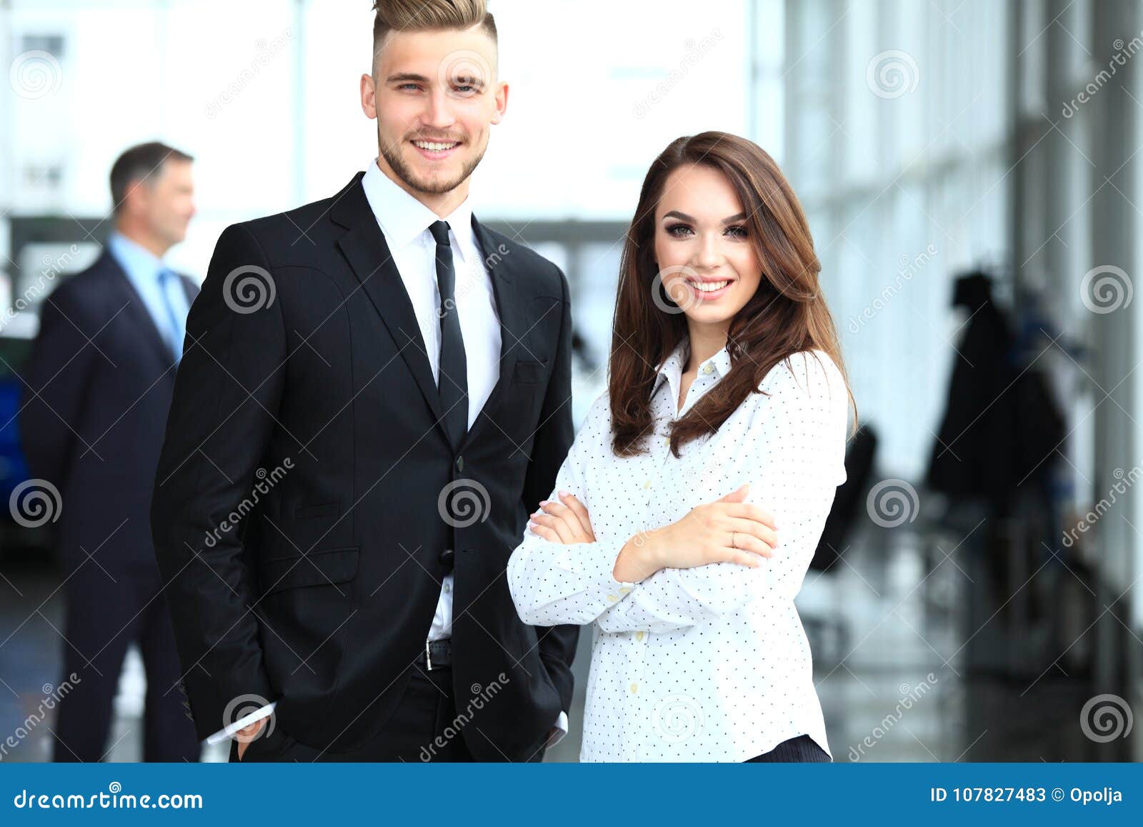 Young Professionals Work in Modern Office.Business Crew Working with ...