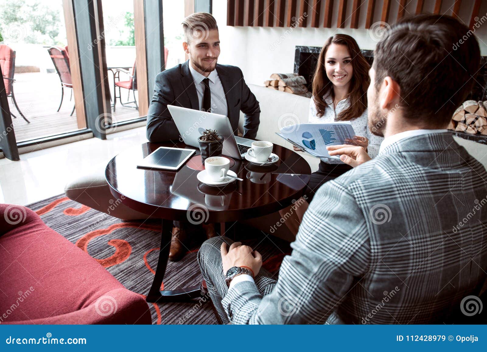 Young Professionals Work in Modern Office.Business Crew Working with ...