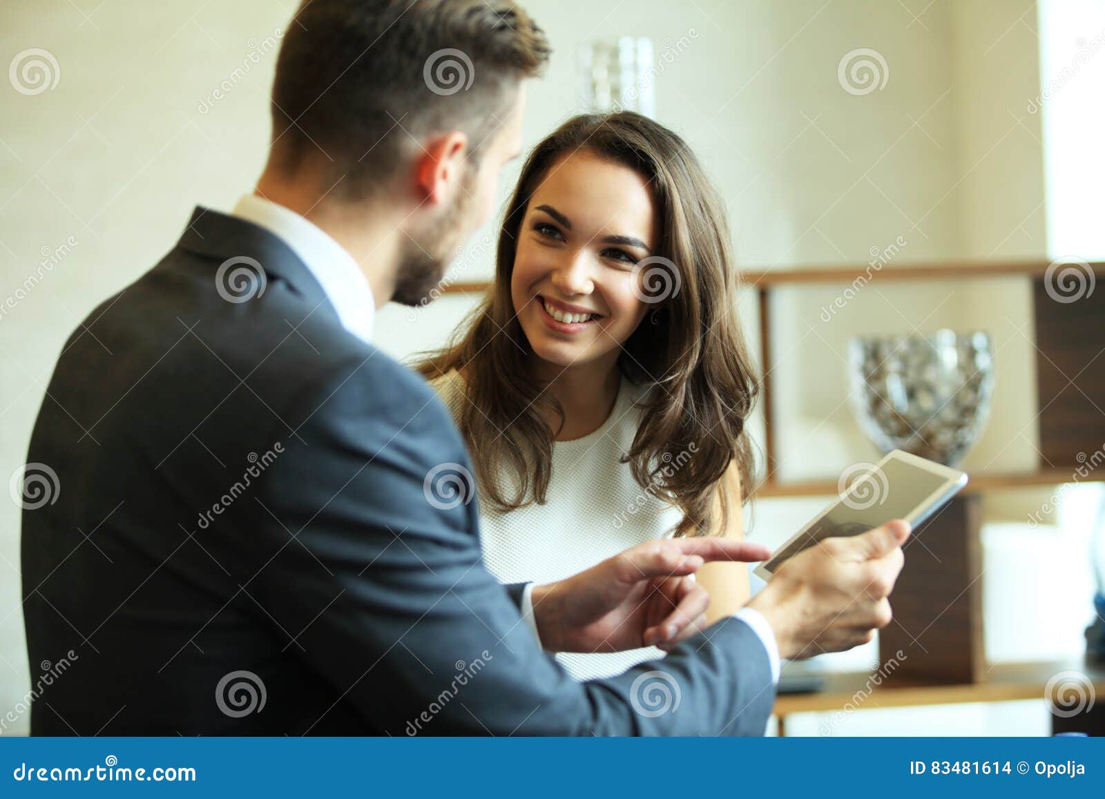 Young Professionals Work in Modern Office.Business Crew Working with ...