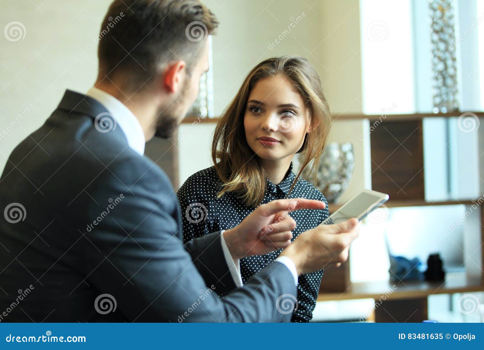 Young Professionals Work in Modern Office.Business Crew Working with ...