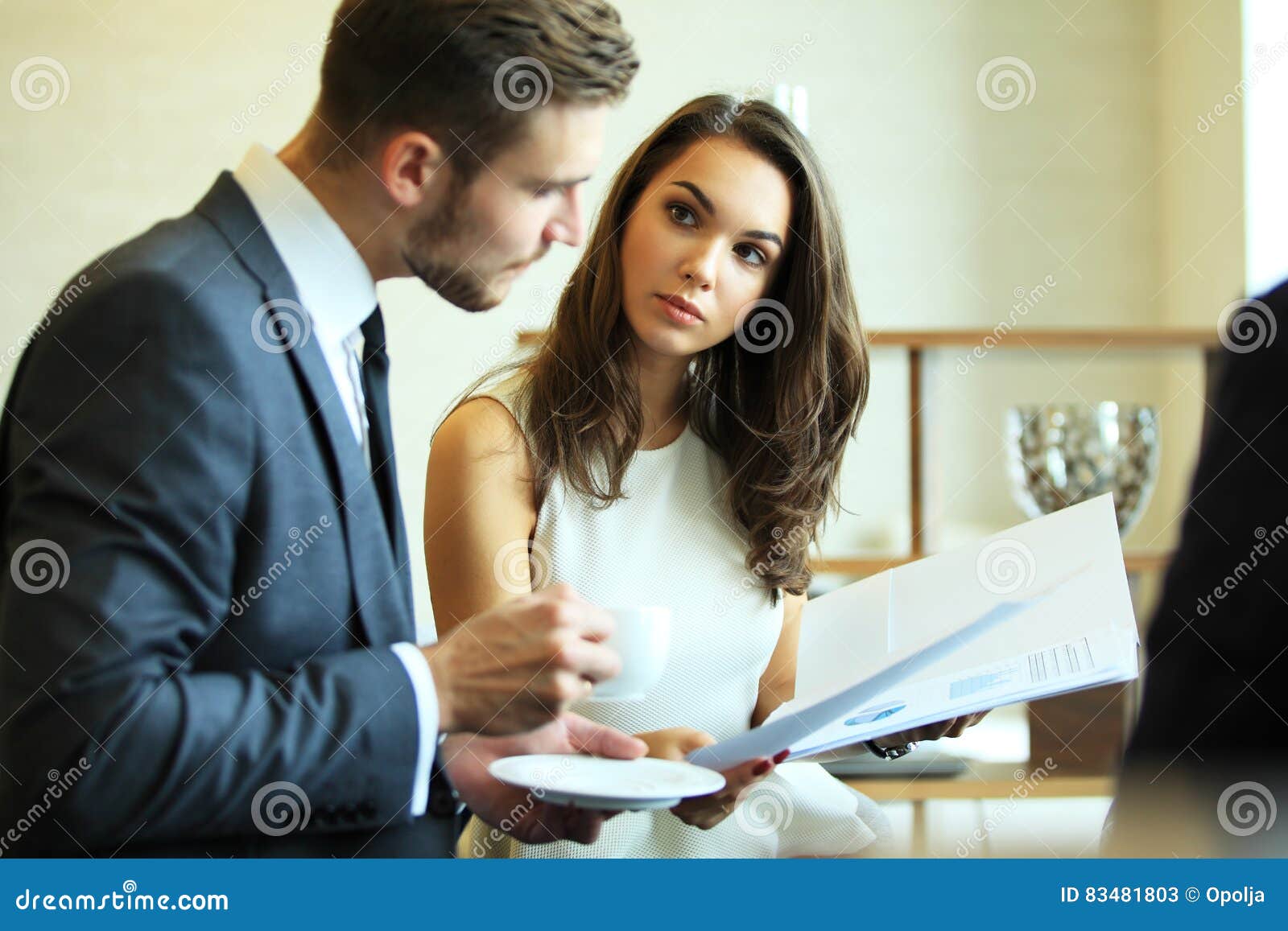 Young Professionals Work in Modern Office.Business Crew Working with ...