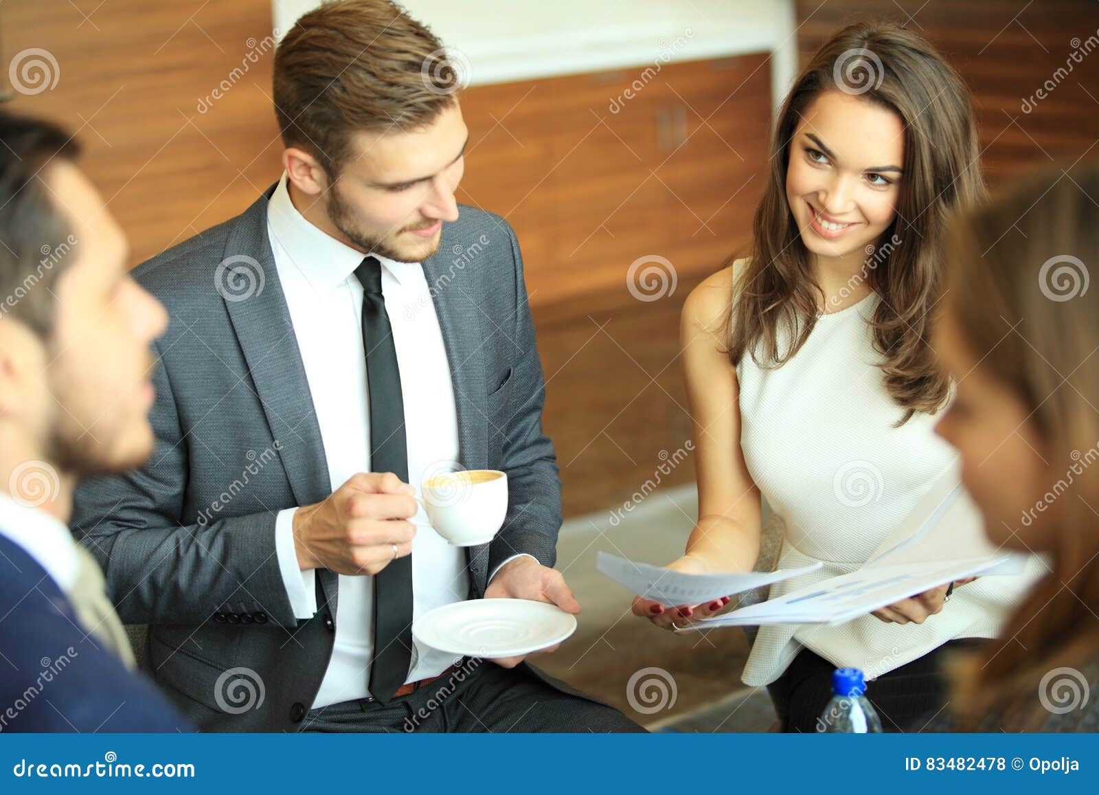 Young Professionals Work in Modern Office.Business Crew Working with ...