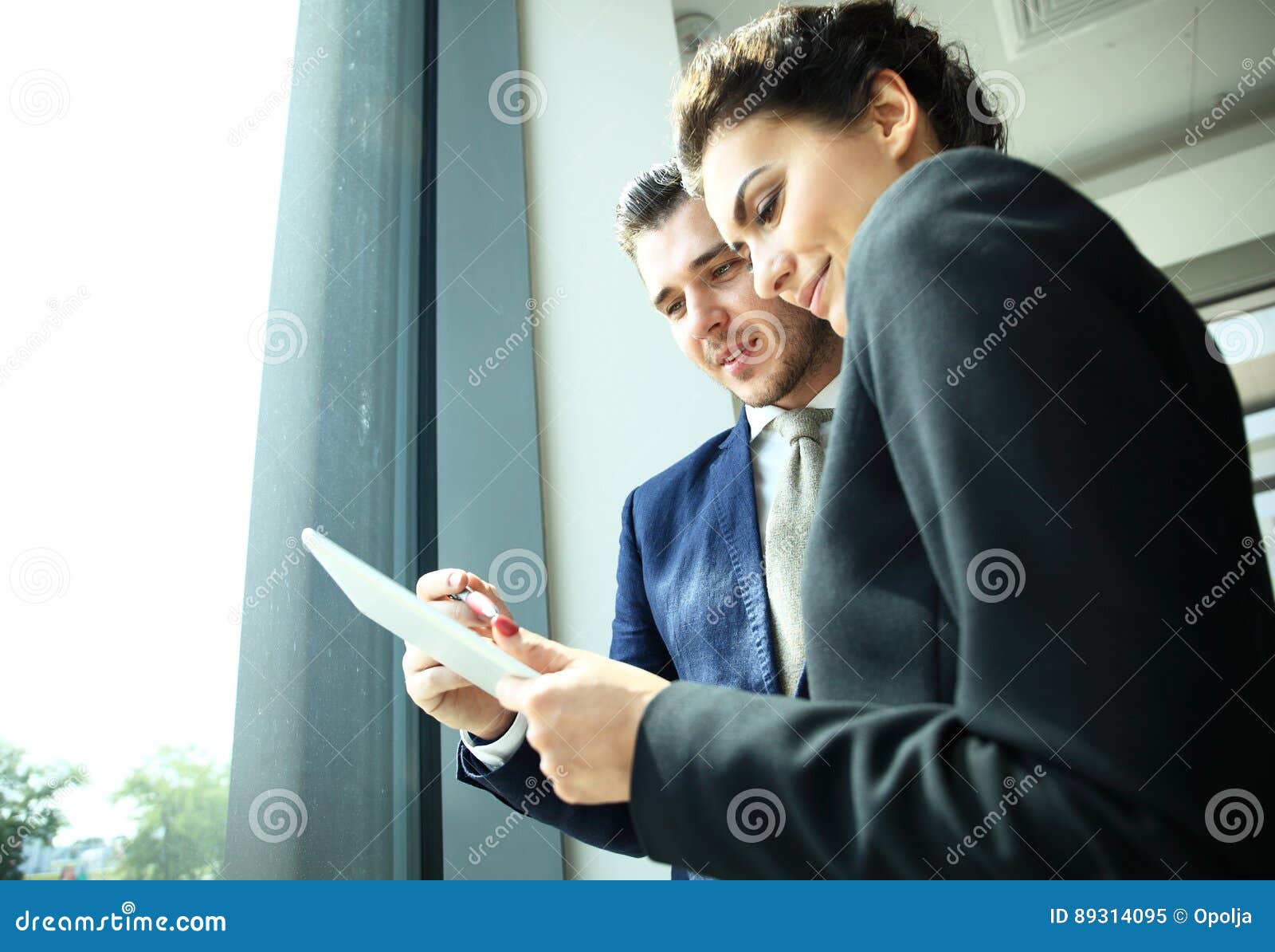 Young Professionals Work in Modern Office.Business Crew Working with ...