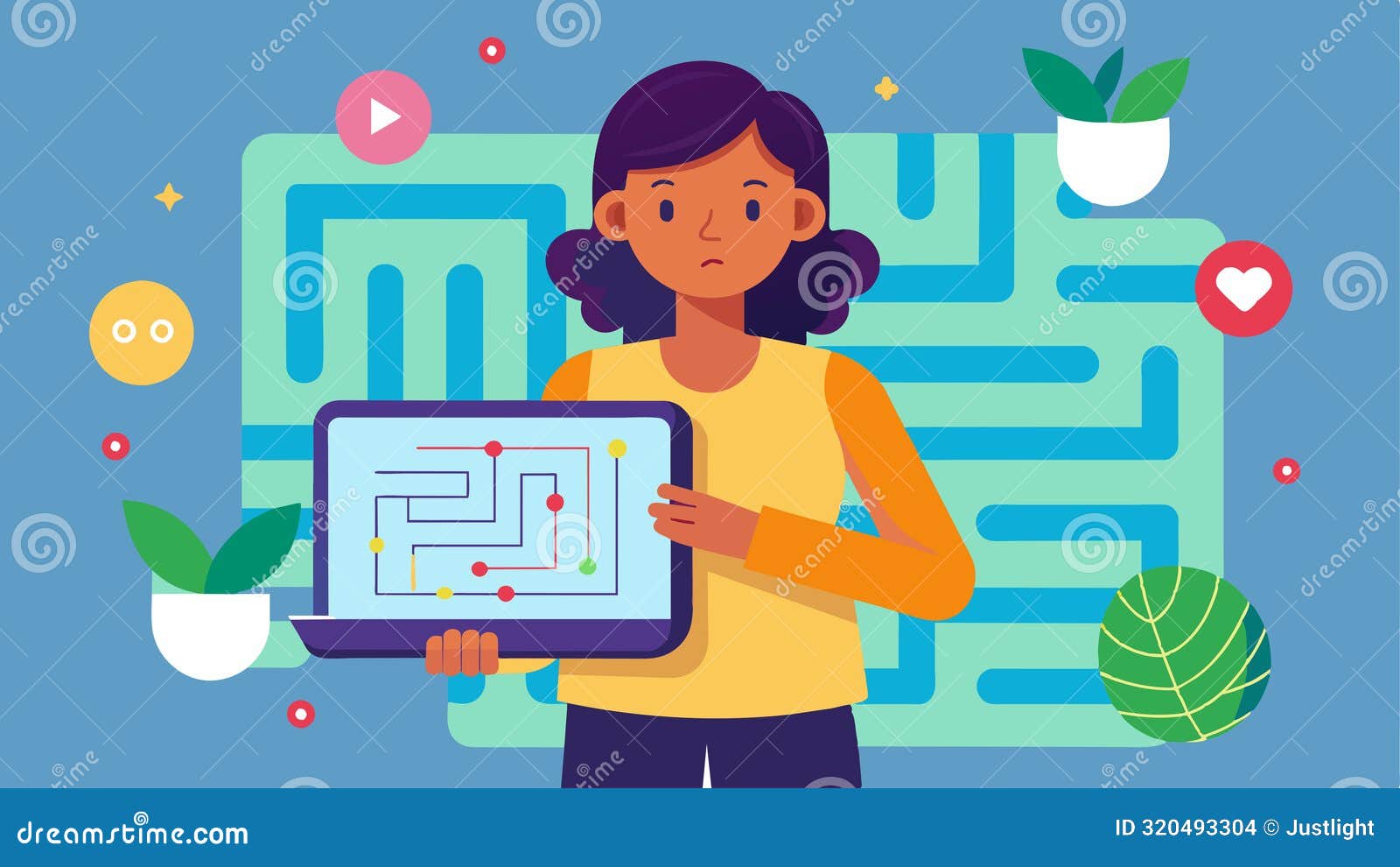 Young Guy Is A Programmer, Coder, Web Developer. Vector Illustration | CartoonDealer.com #168556834