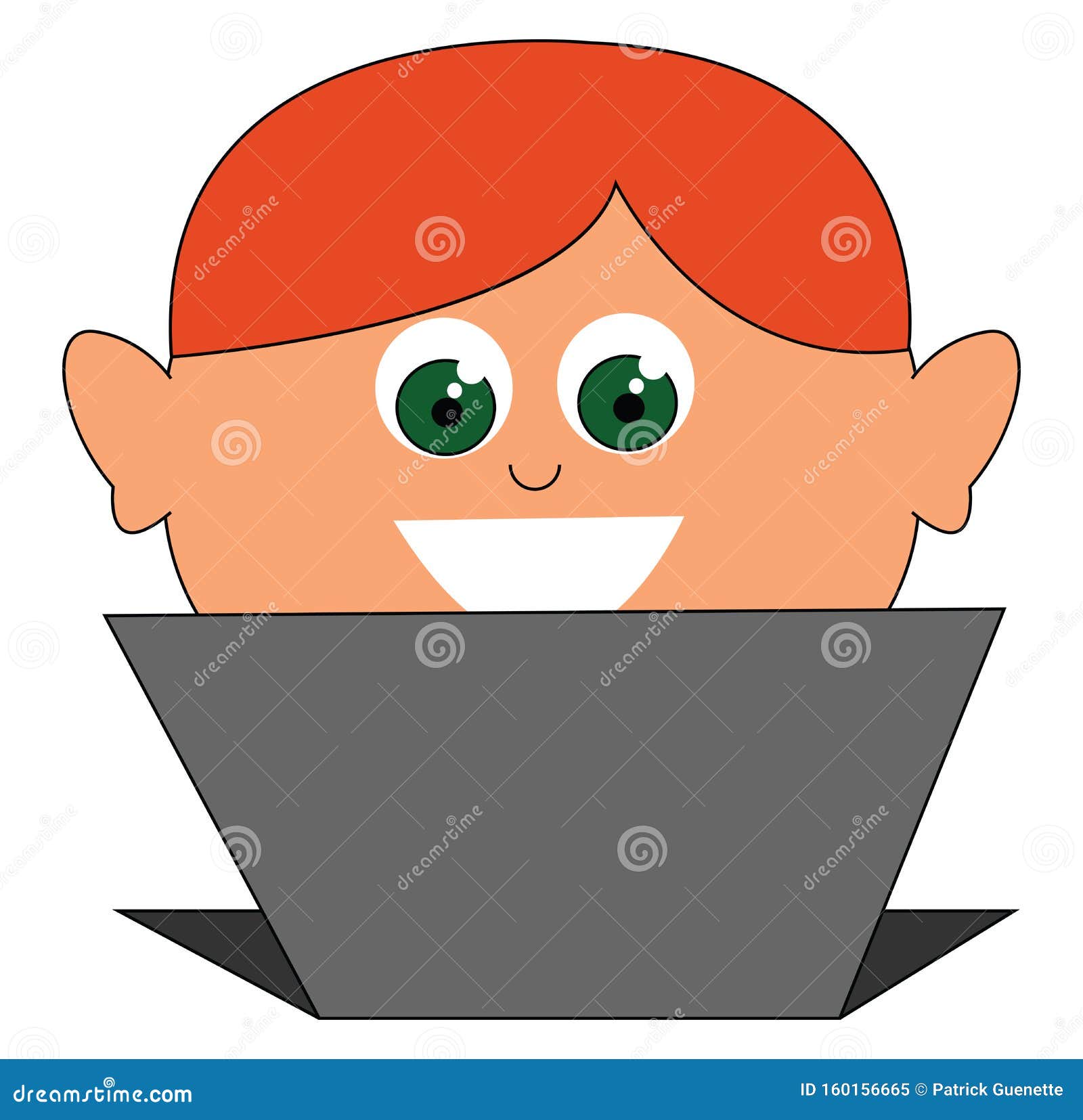 A Young Programmer Vector or Color Illustration Stock Vector ...