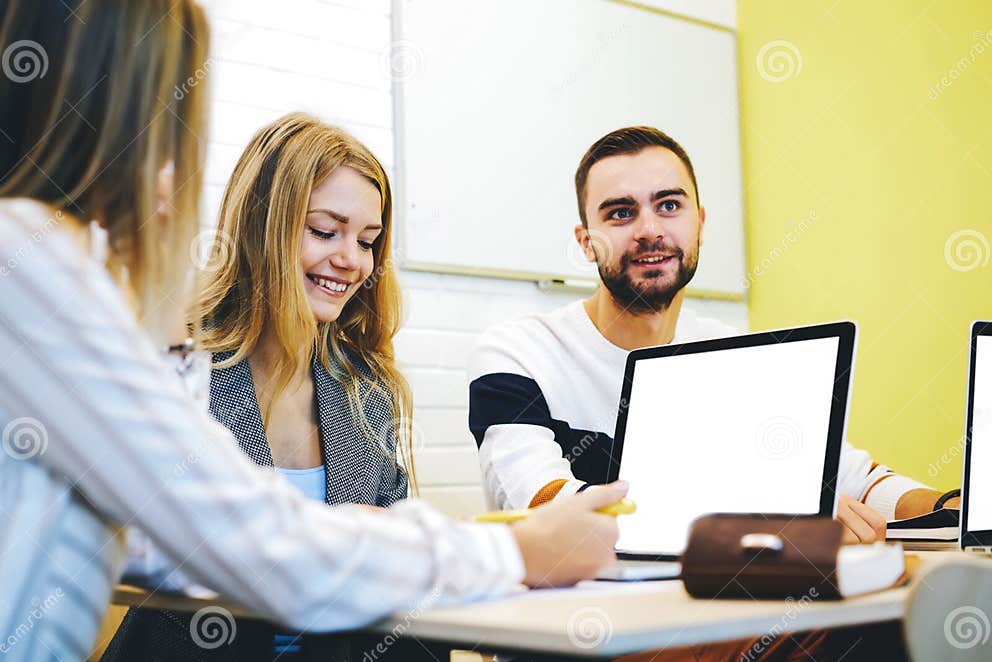 Young It Programmers Collaborating On Creating Application Using 5727