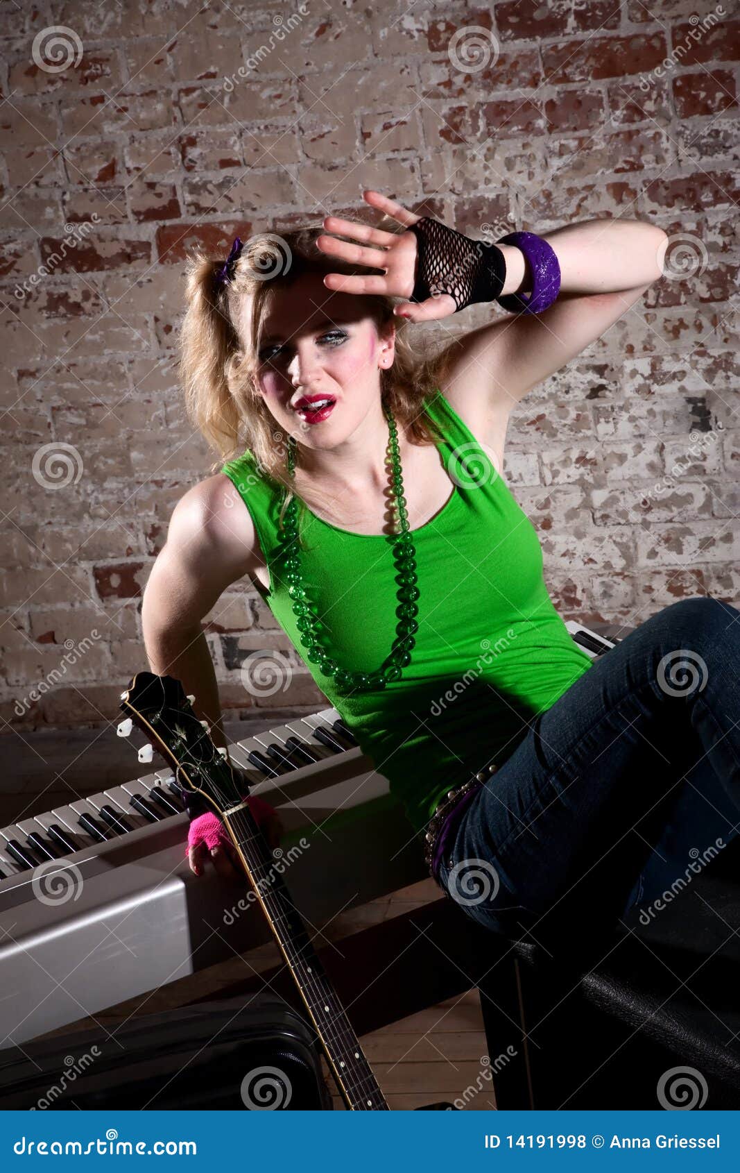 Young Punk Rocker stock photo. Image of performer, mortar - 14191998