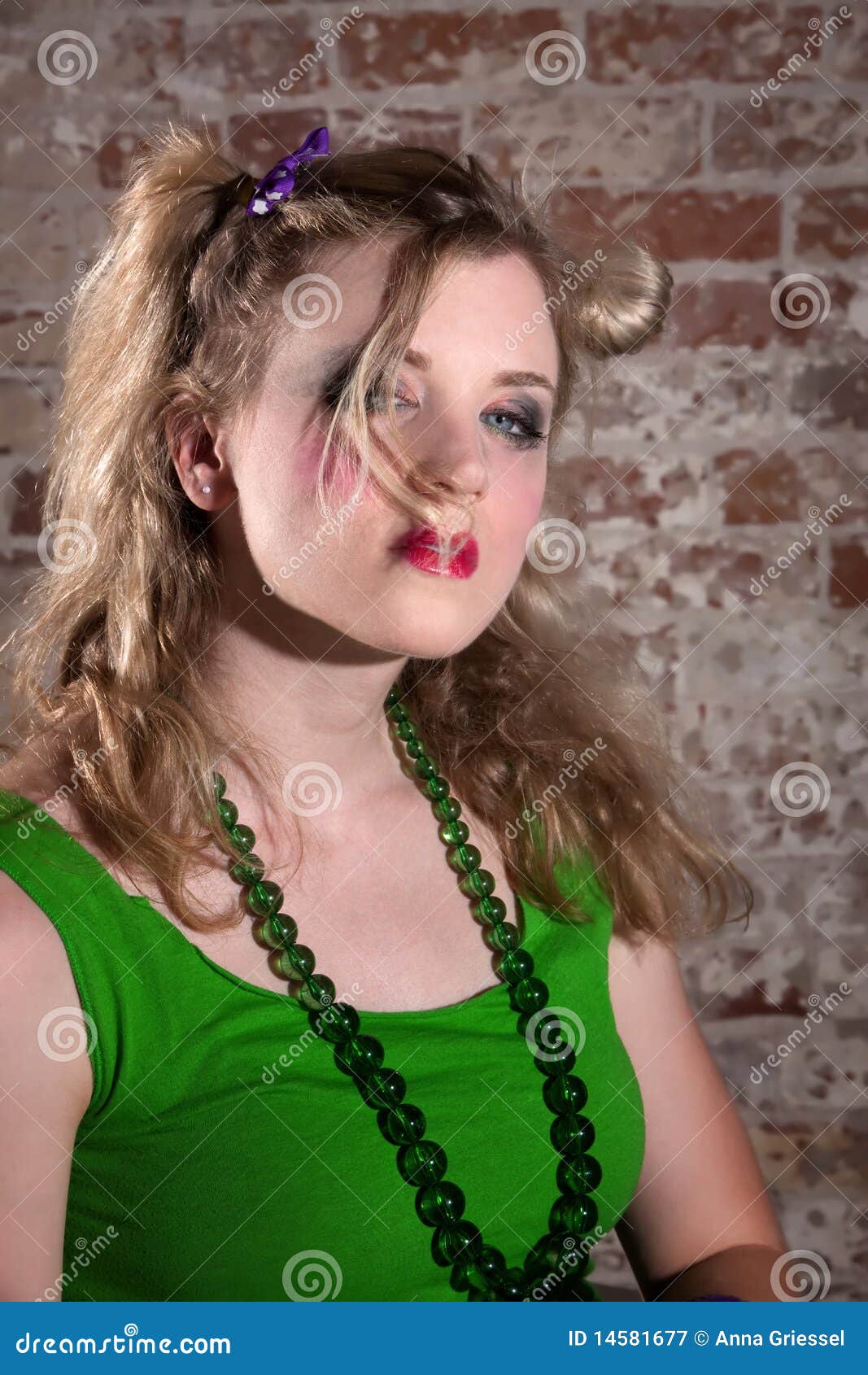 Young Punk Rocker stock image. Image of girl, pink, frizzy - 14581677