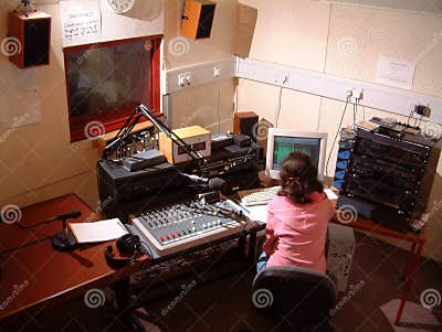 Young Radio Studio Operator Stock Image - Image of studio, audio: 29659