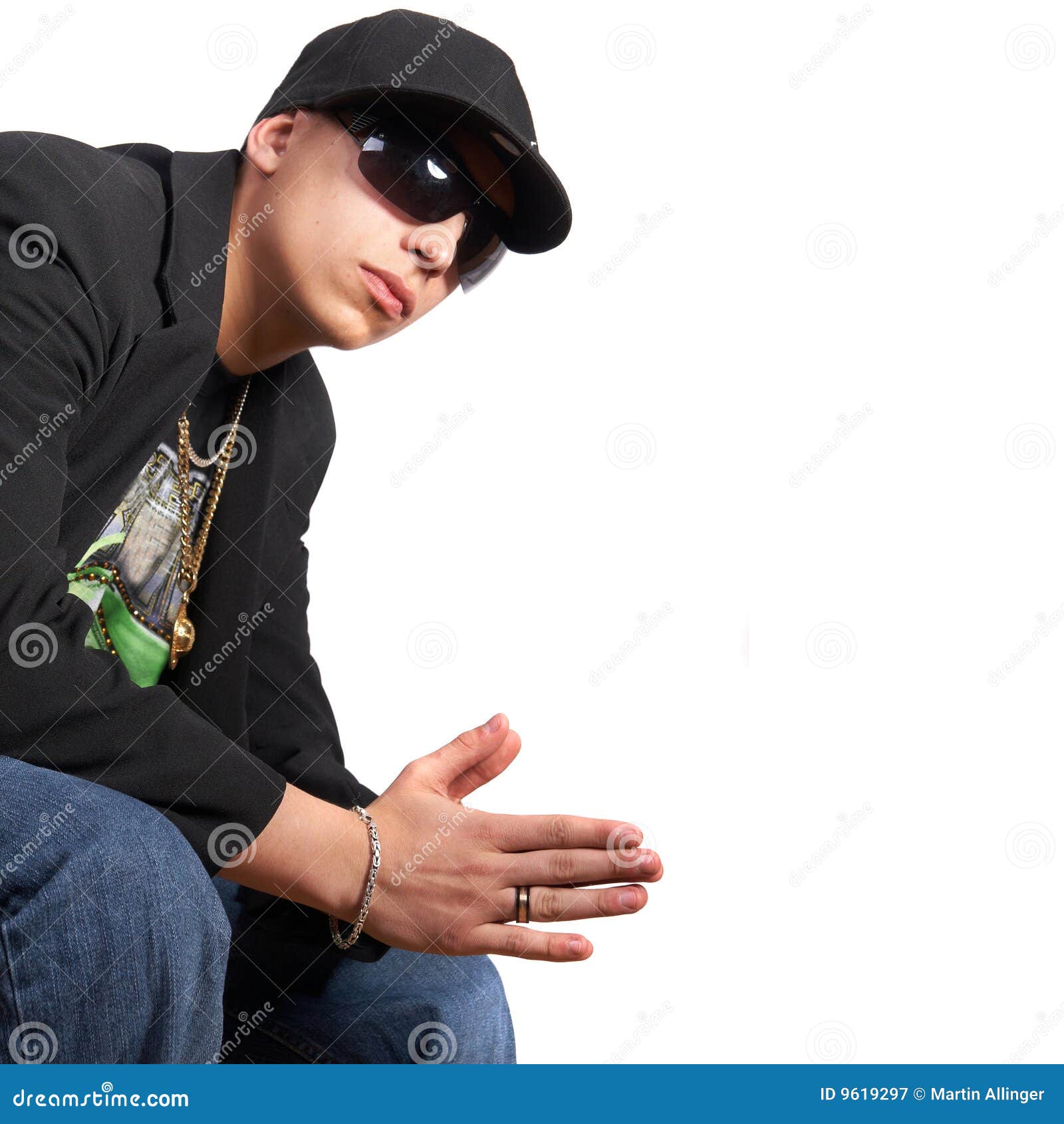 Young rapper stock image. Image of cool, jeans, culture - 9619297