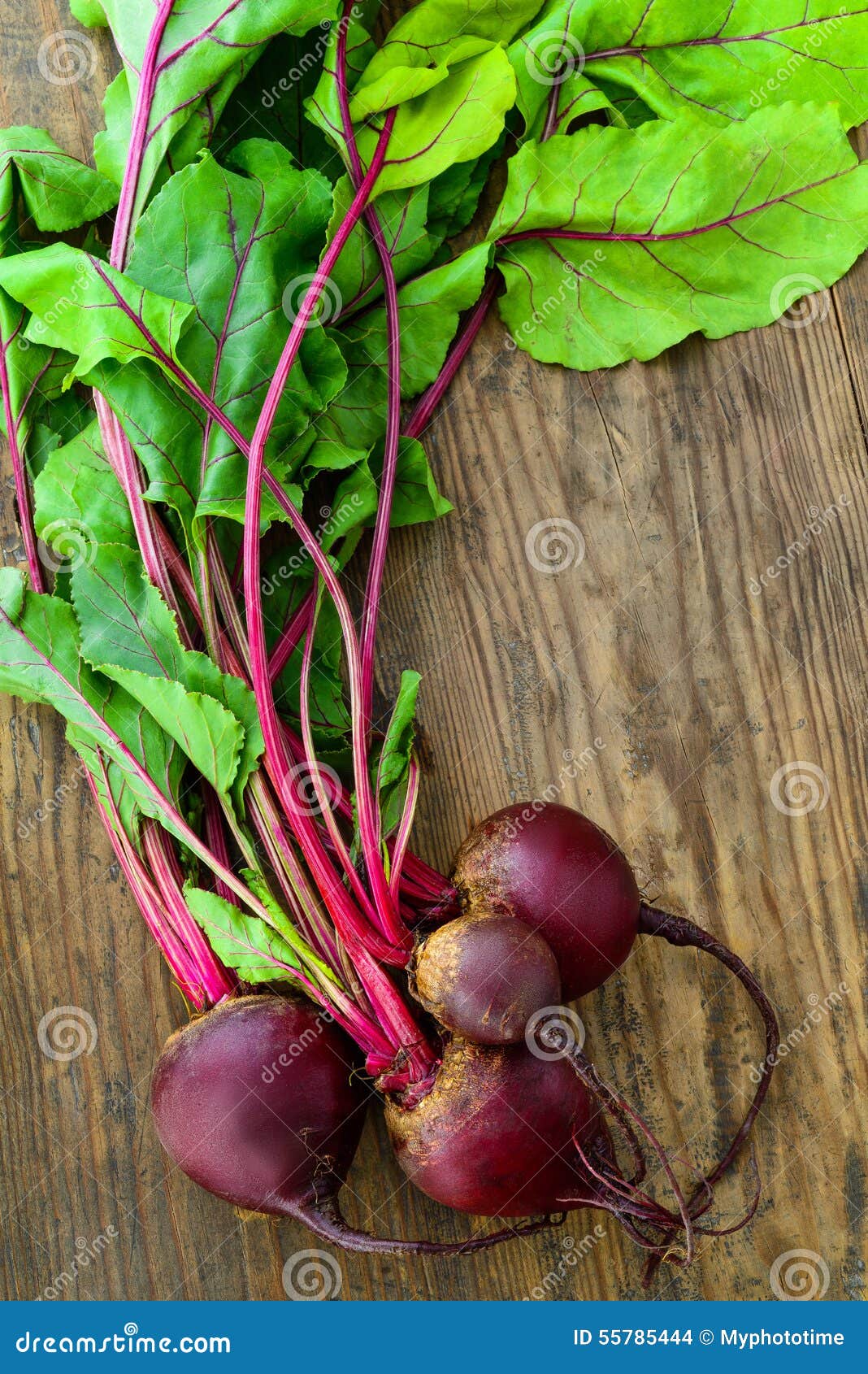 Young Raw Organic Red Beets on Wooden Table Stock Photo - Image of ...
