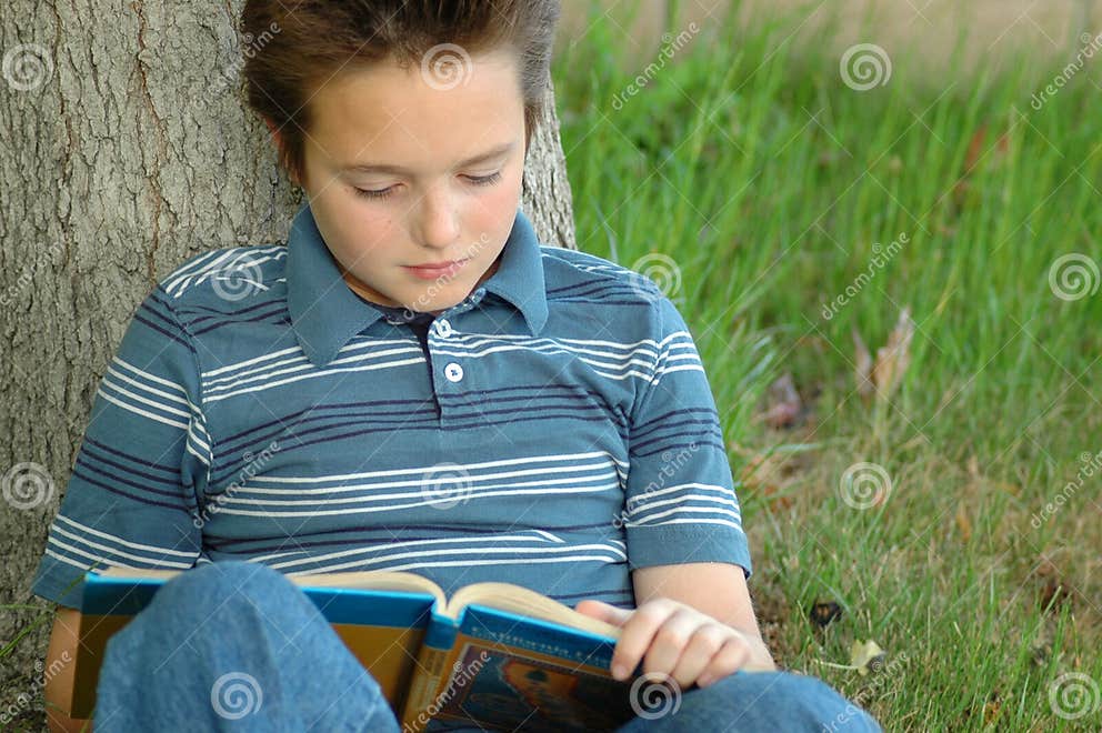 Young Reader Hungry for Knowledge Stock Image - Image of learning ...