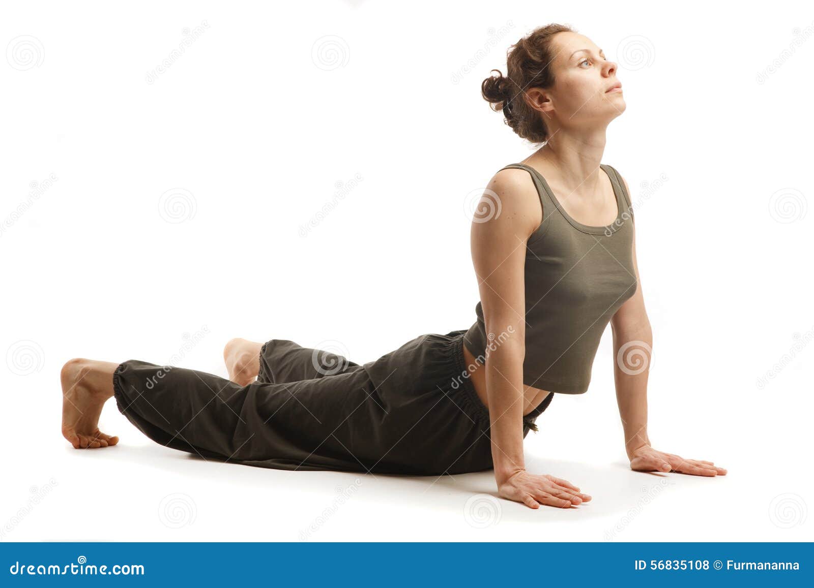Young Real Yoga Instructor Practicing Stock Photo - Image of serious ...