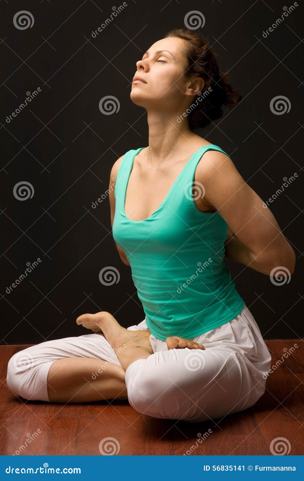Young Real Yoga Instructor Practicing Stock Image - Image of healthy ...