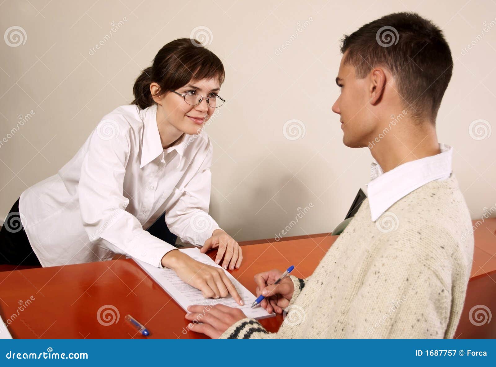 Young receptionist stock image. Image of adult, lamguage - 1687757