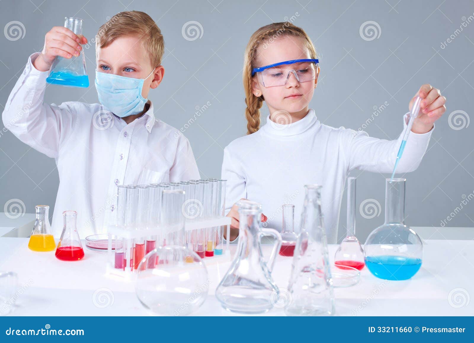 Young researchers stock photo. Image of people, experimenting - 33211660