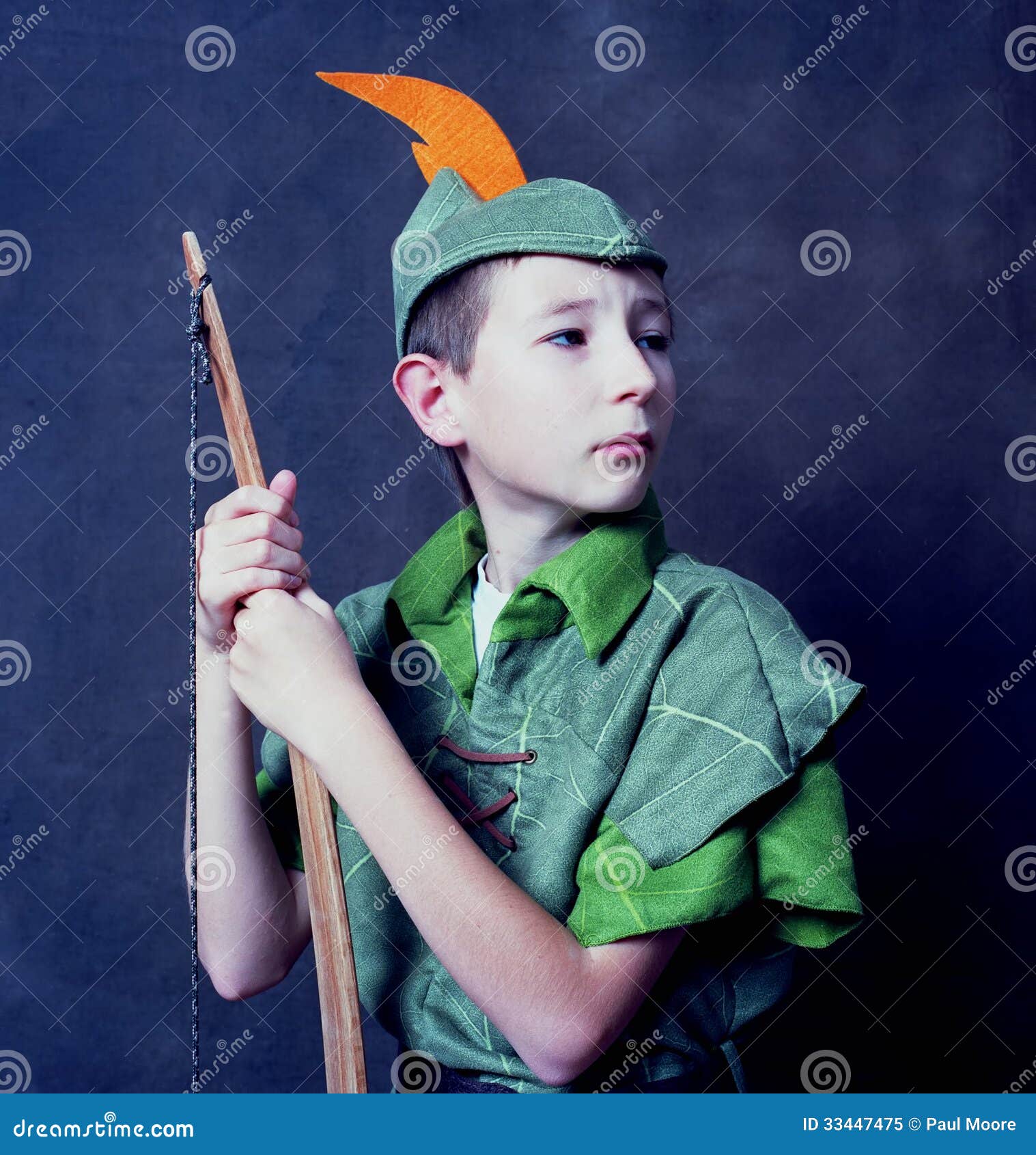 Young Robin Hood stock image. Image of youngster, arrow - 33447475