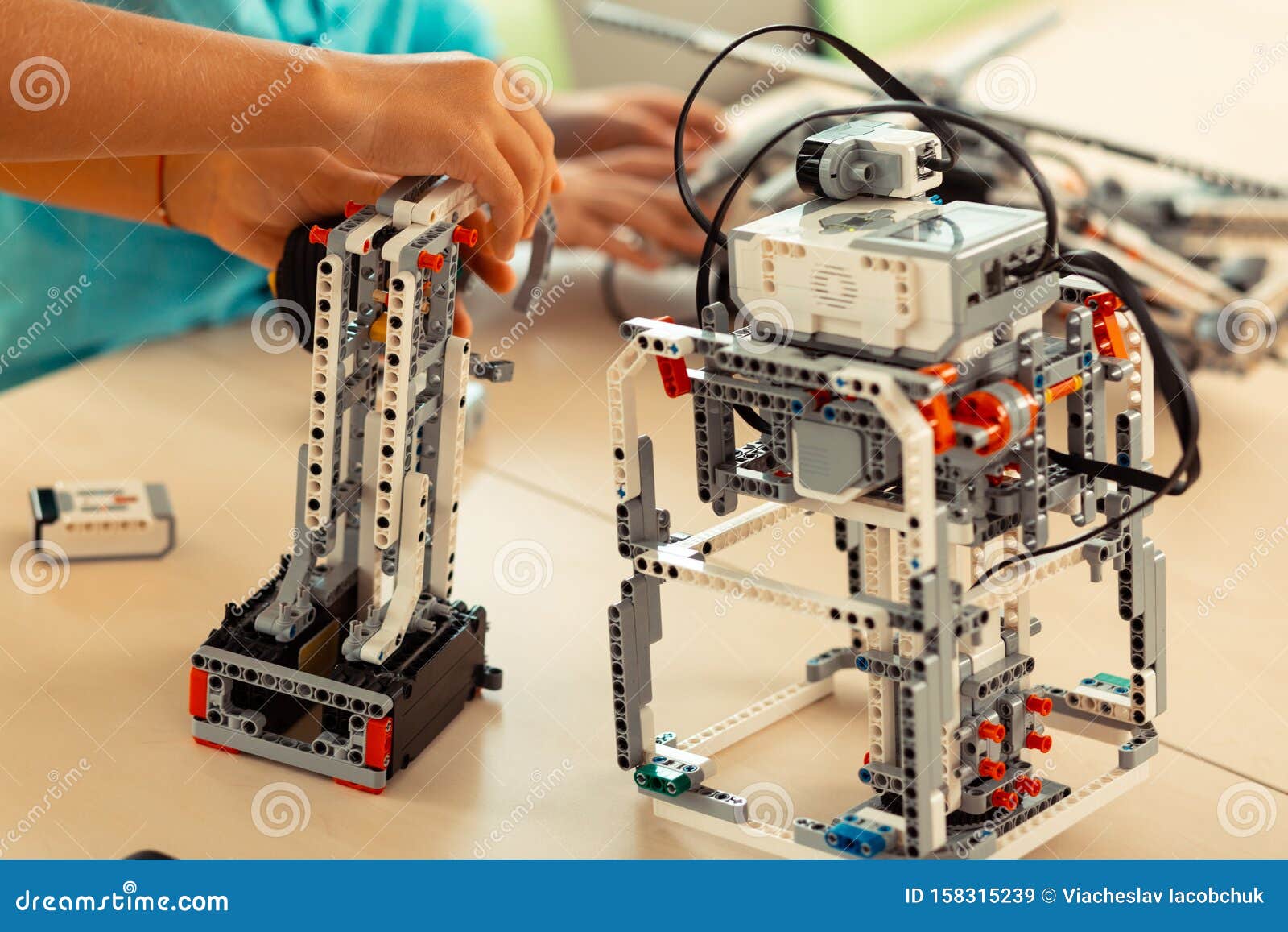 Pupils Making Robots during Their Science Lesson. Stock Image - Image ...