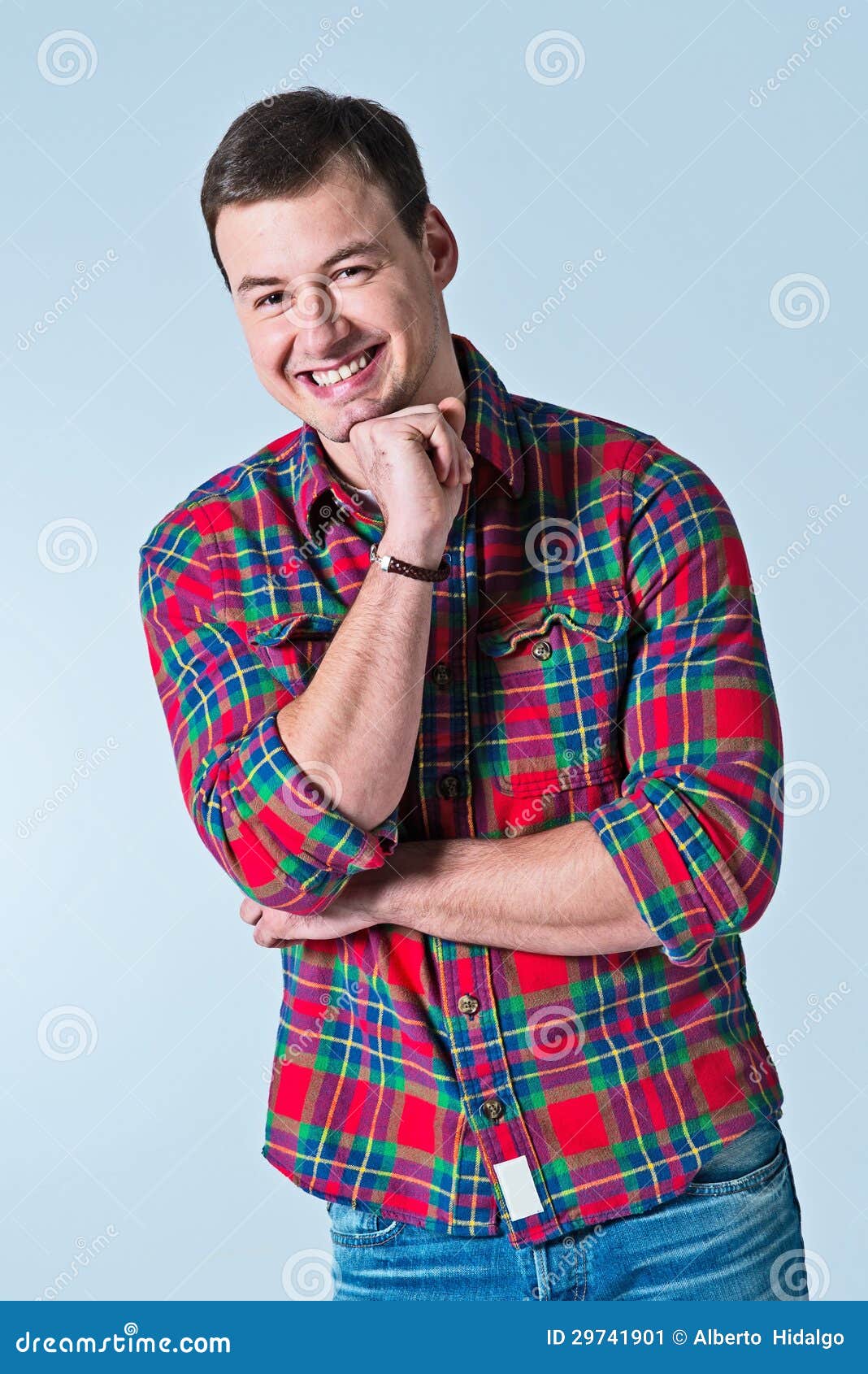 Young Robust Casual Man stock image. Image of happy, adult - 29741901