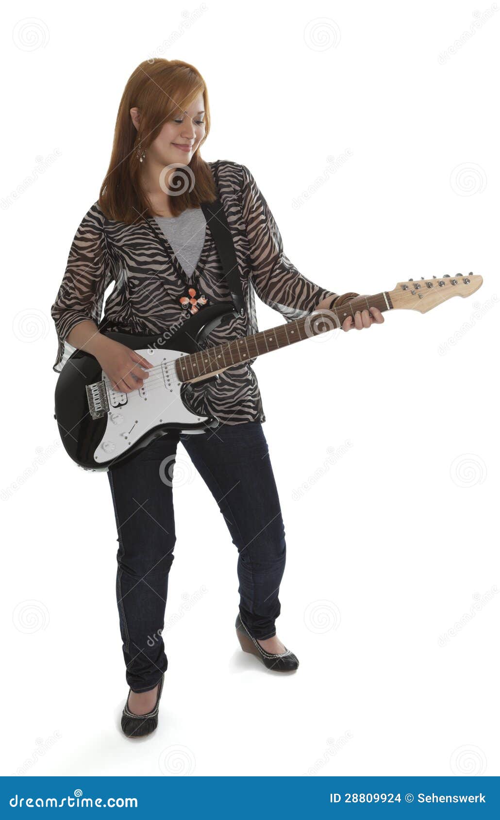 Young rock lady stock photo. Image of energetic, electric - 28809924