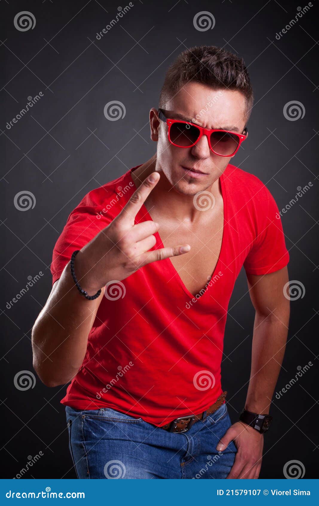 Young rock man stock image. Image of rock, roll, metal - 21579107