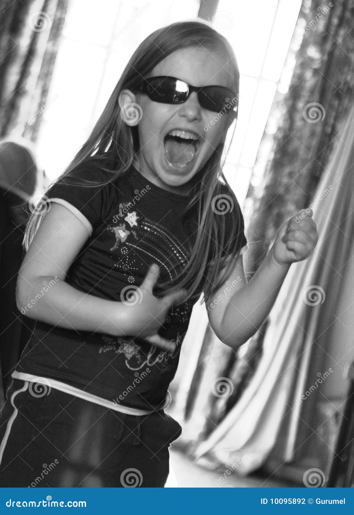 Young Rocker stock photo. Image of cute, rock, smiling - 10095892