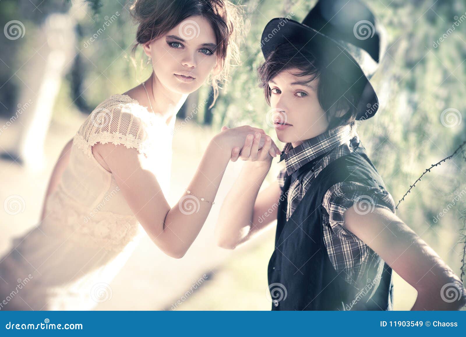 Young Romantic Couple Portrait Stock Image - Image of model, attractive ...