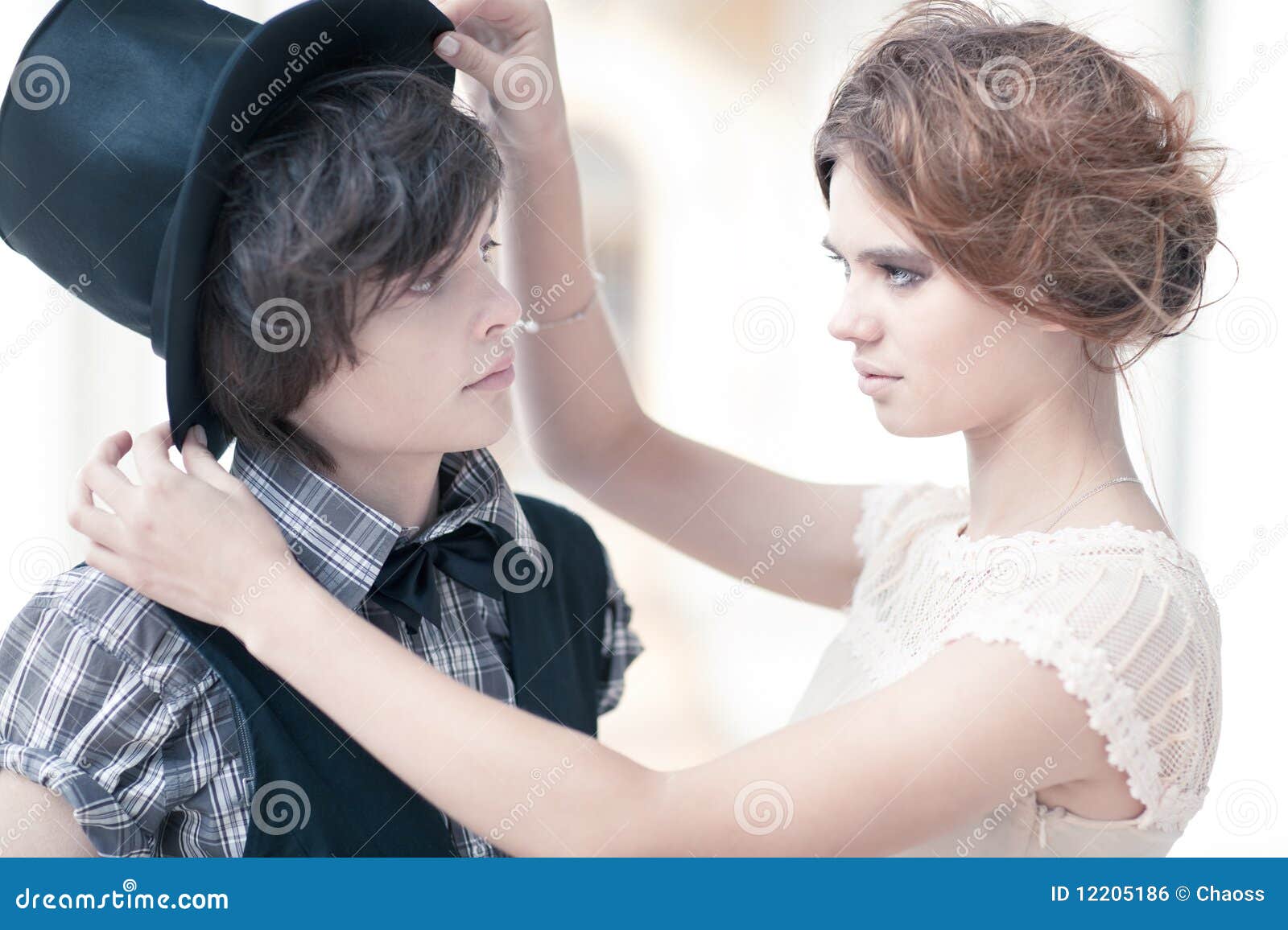 Young Romantic Couple Portrait Stock Photo - Image of soft, romantic ...