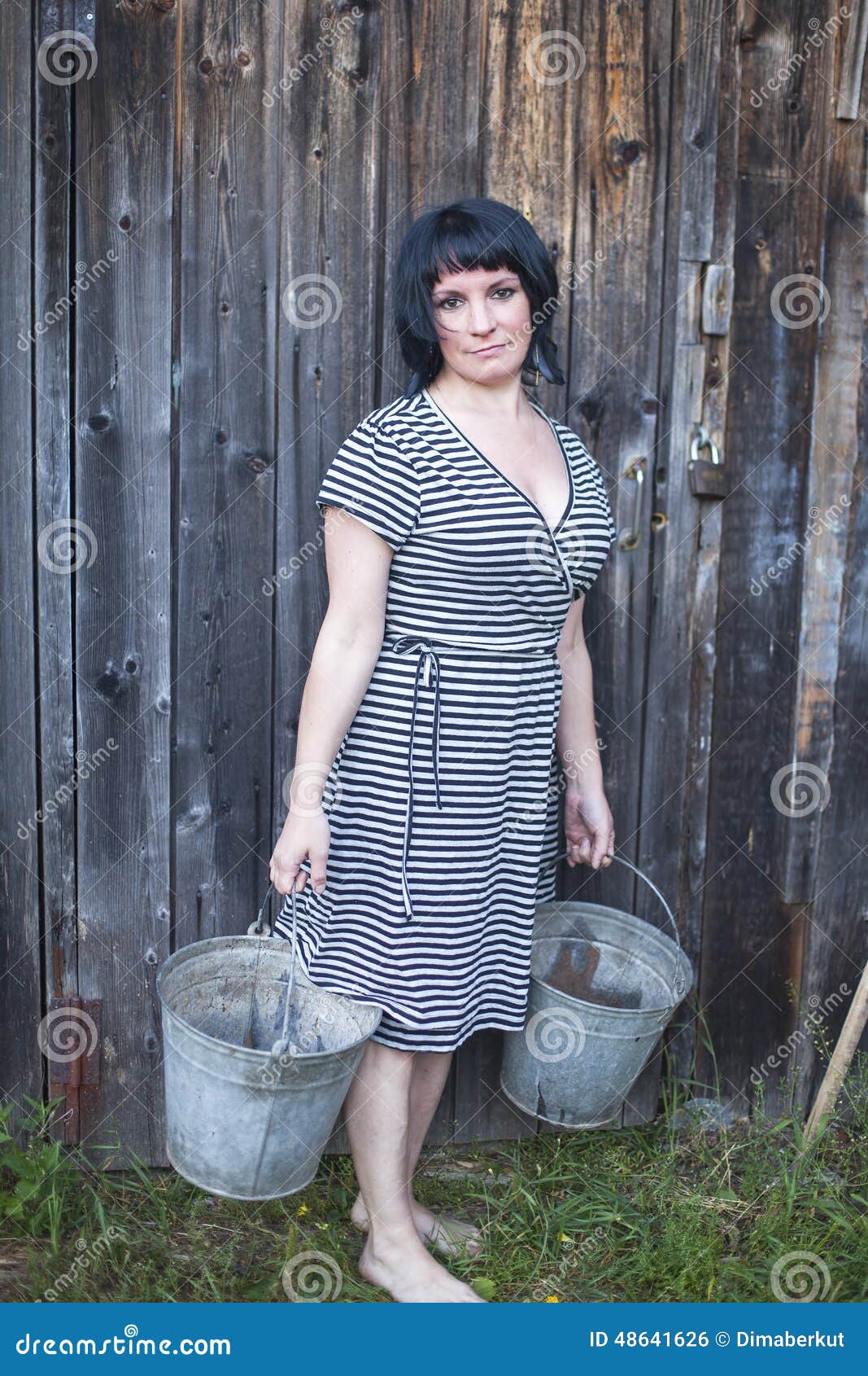 Young Rural Tractor Or Combine Driver Sitting In The Cab. Farming And ...