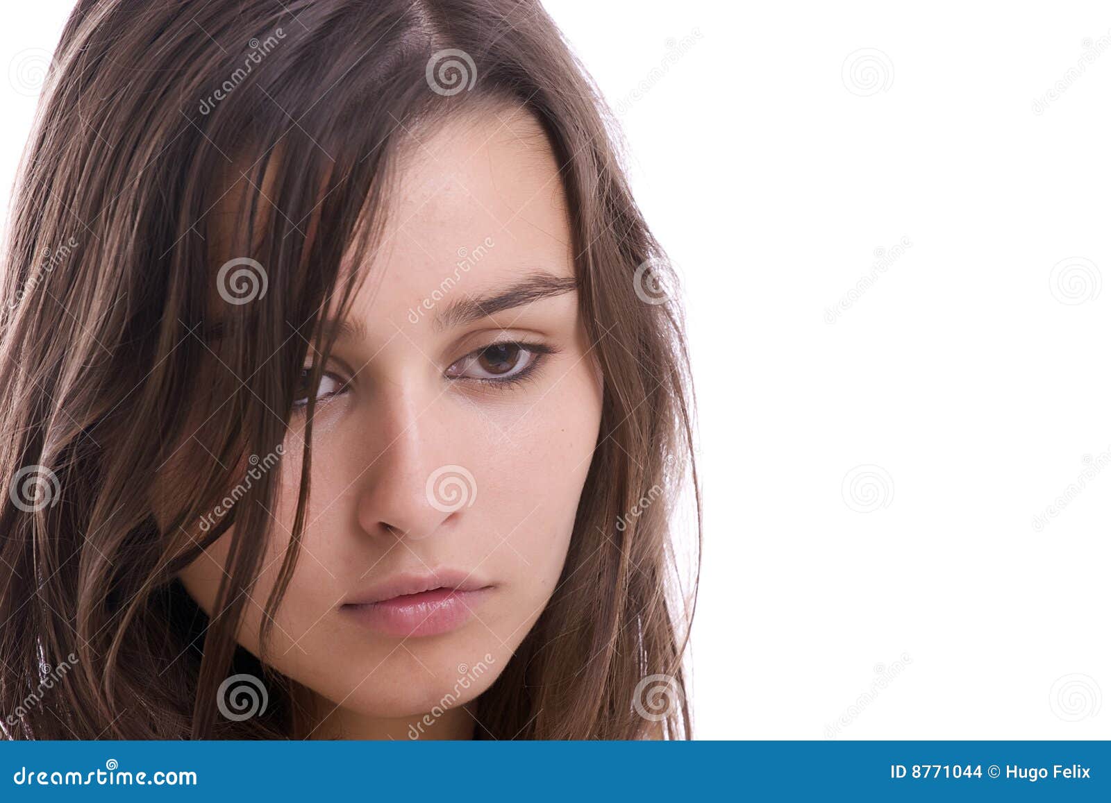 Young sad girl portrait stock photo. Image of depression - 8771044