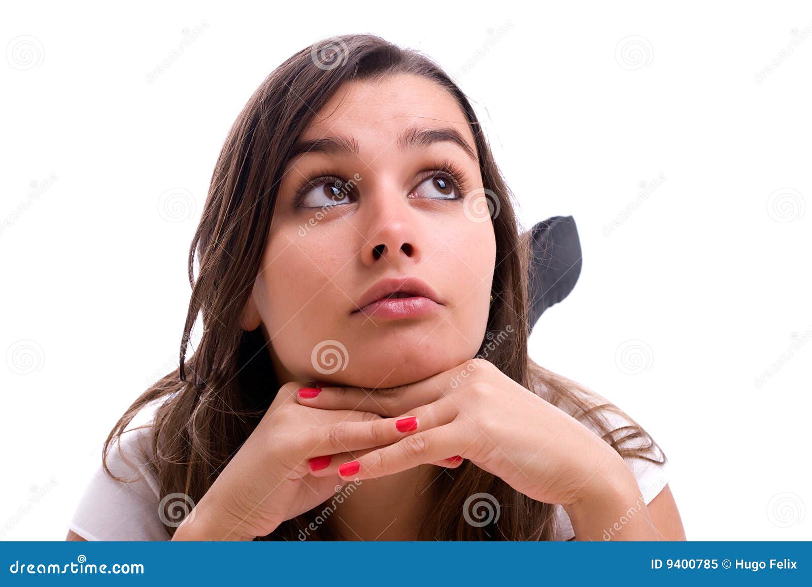 Young sad girl portrait stock image. Image of emotions - 9400785