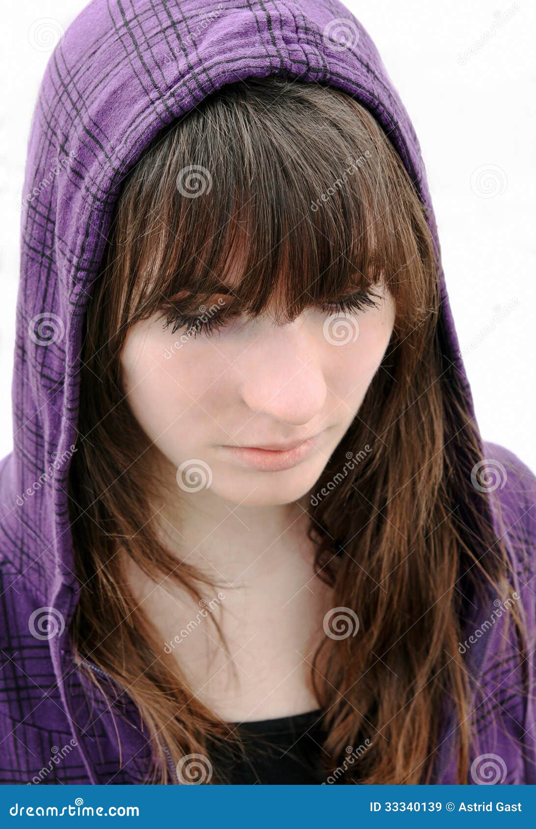 A young sad girl stock image. Image of hope, alone, insecurity - 33340139