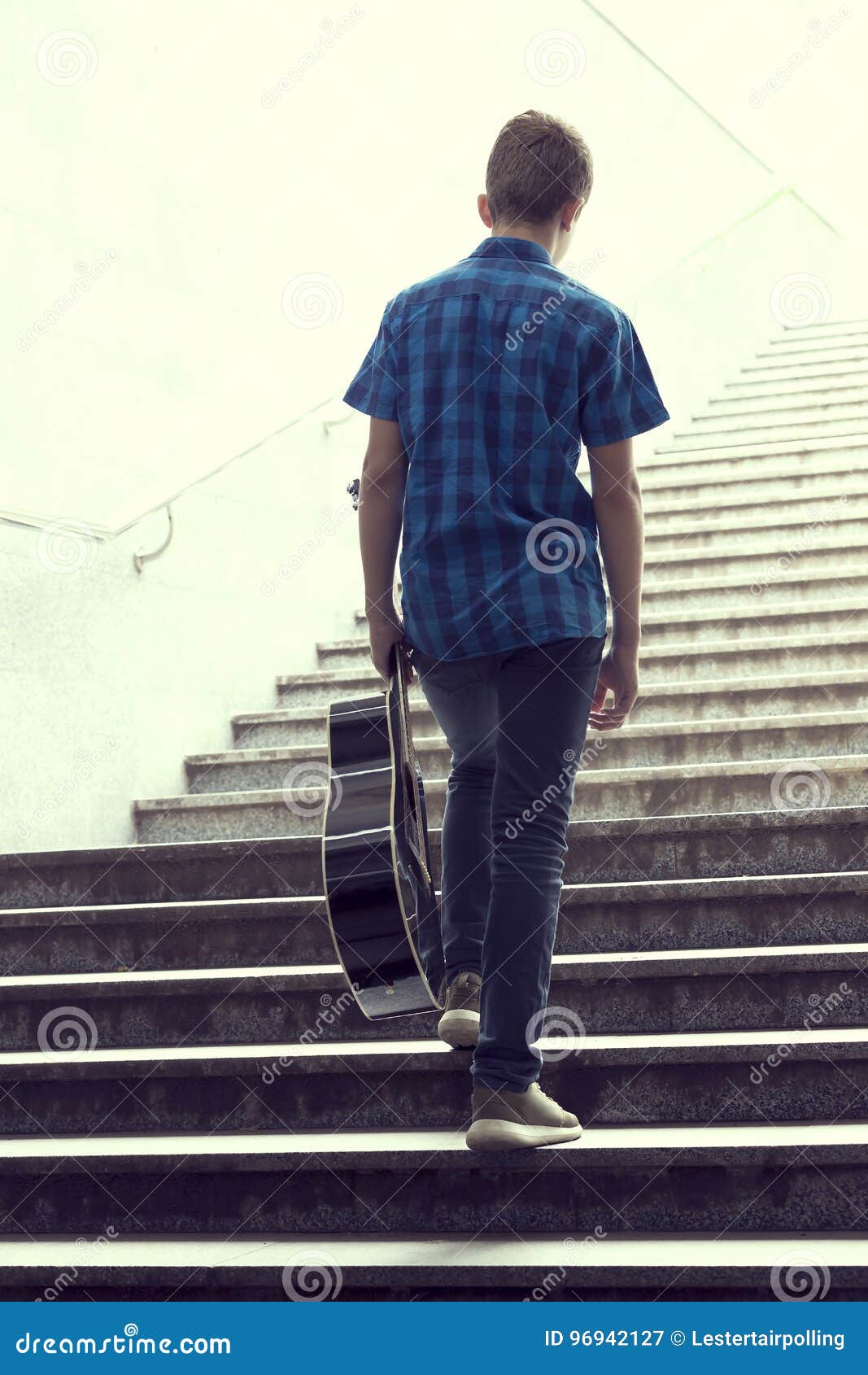 Young Sad Guy with an Guitar Stock Image - Image of artist, enjoy: 96942127