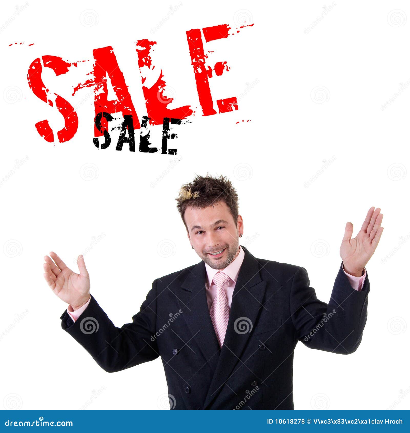 Young salesman stock photo. Image of looking, jacket - 10618278