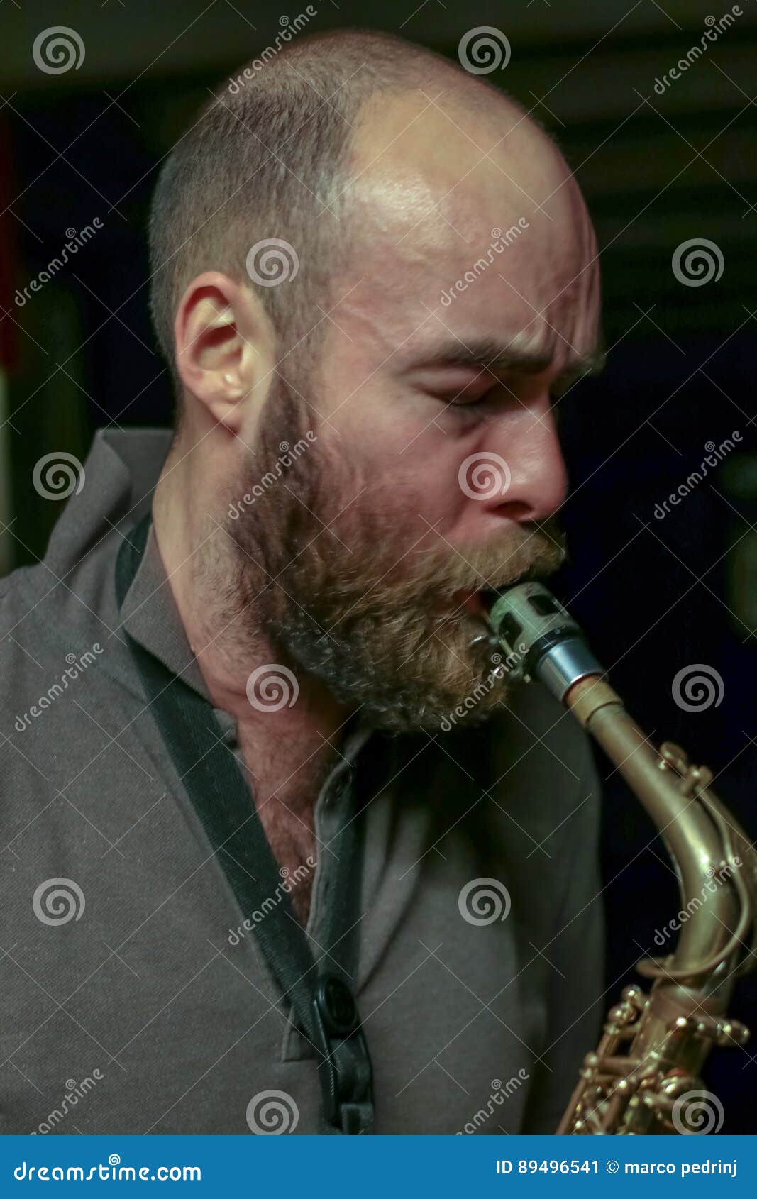 Young saxophon player stock image. Image of adult, colorful - 89496541