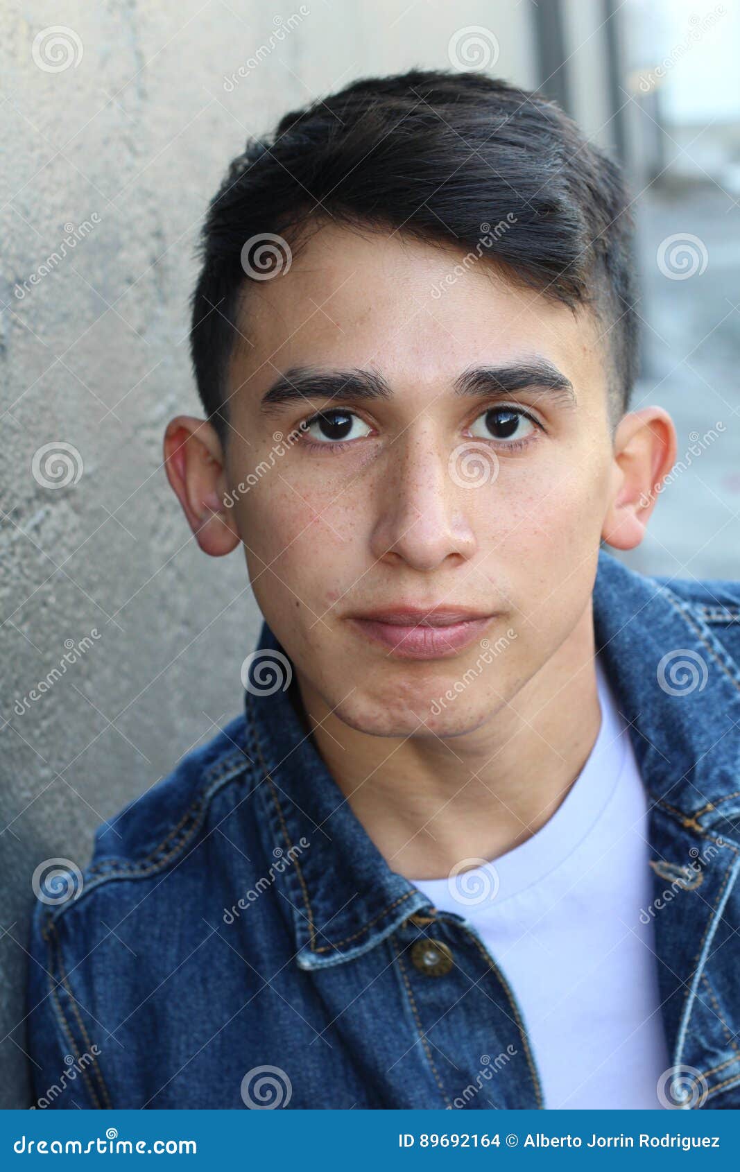 Young scared male close up stock photo. Image of phobia - 89692164