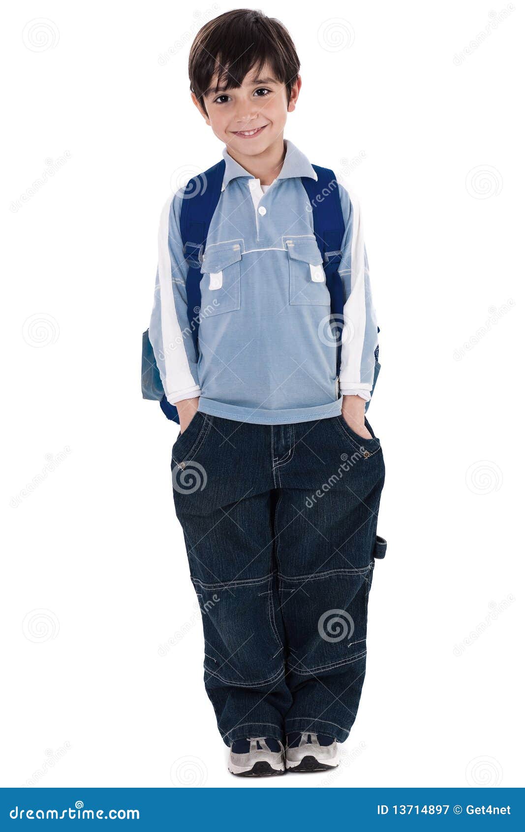 Middle School Boy Standing