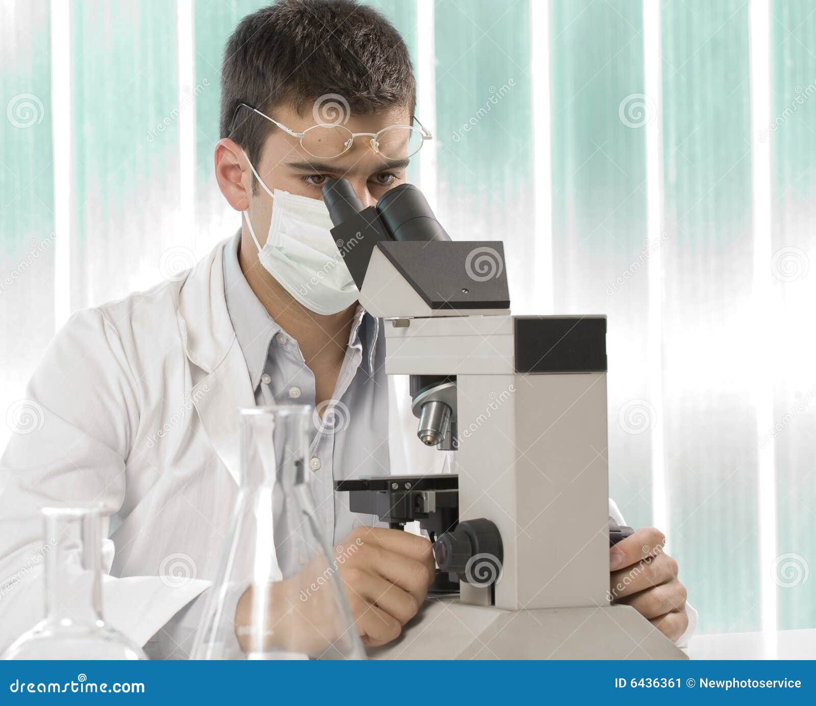 Young Scientist Discovering Something Stock Image - Image of glass ...
