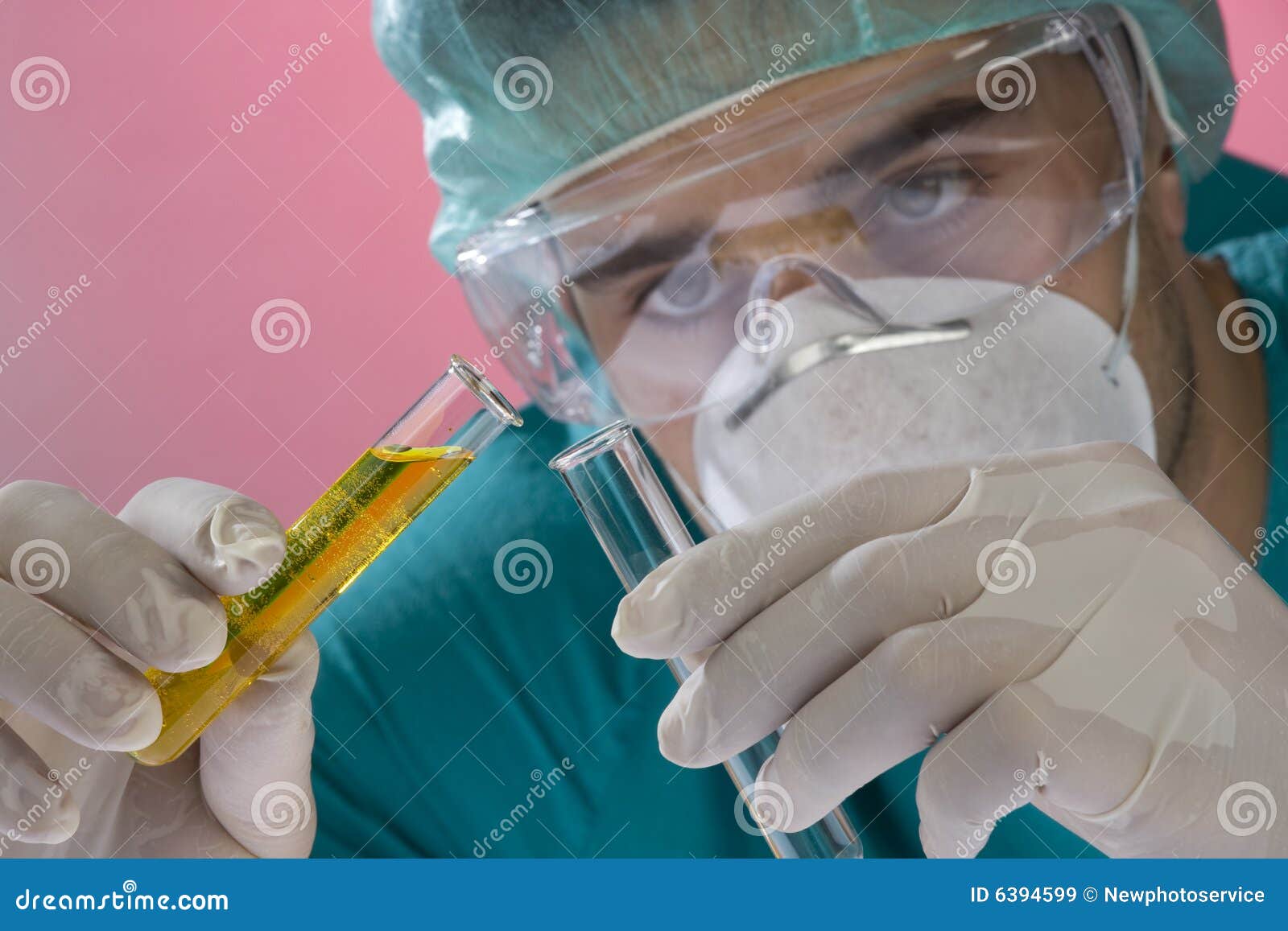 Young Scientist Working with Mask Stock Image - Image of life ...
