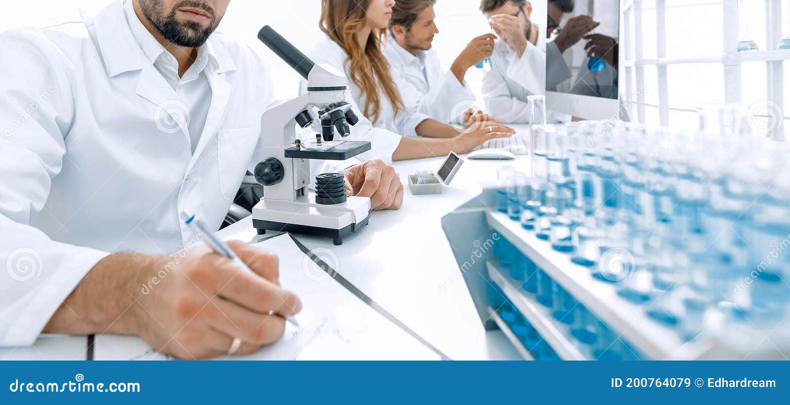 Young Scientist Works in the Lab. Stock Image - Image of medicine ...