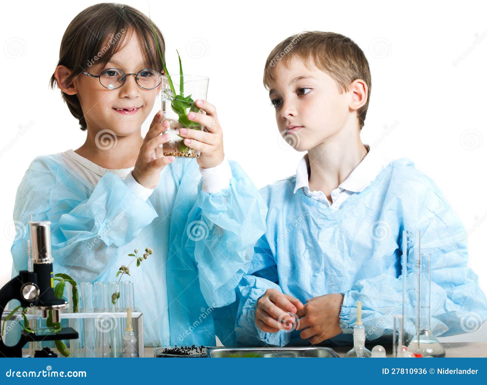 Young scientists stock photo. Image of chemist, boys - 27810936