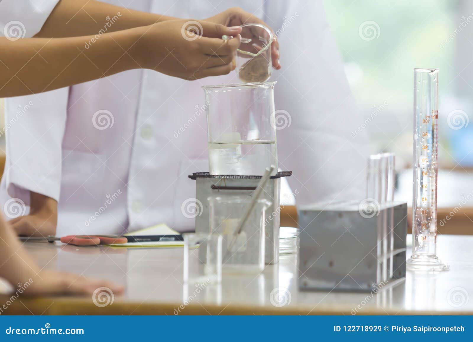 Young Scientists are Doing Experiments in Science Labs. Stock Image ...