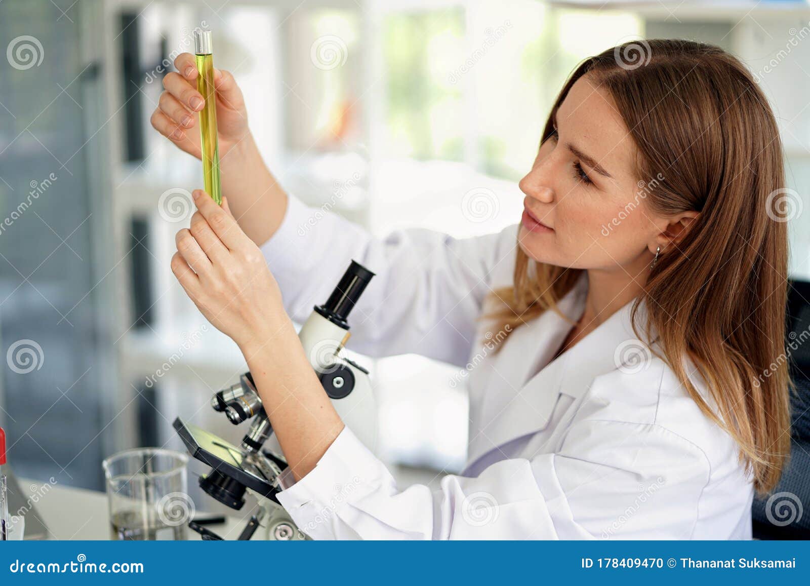 Young Scientists are Testing Various Values. Stock Photo - Image of ...