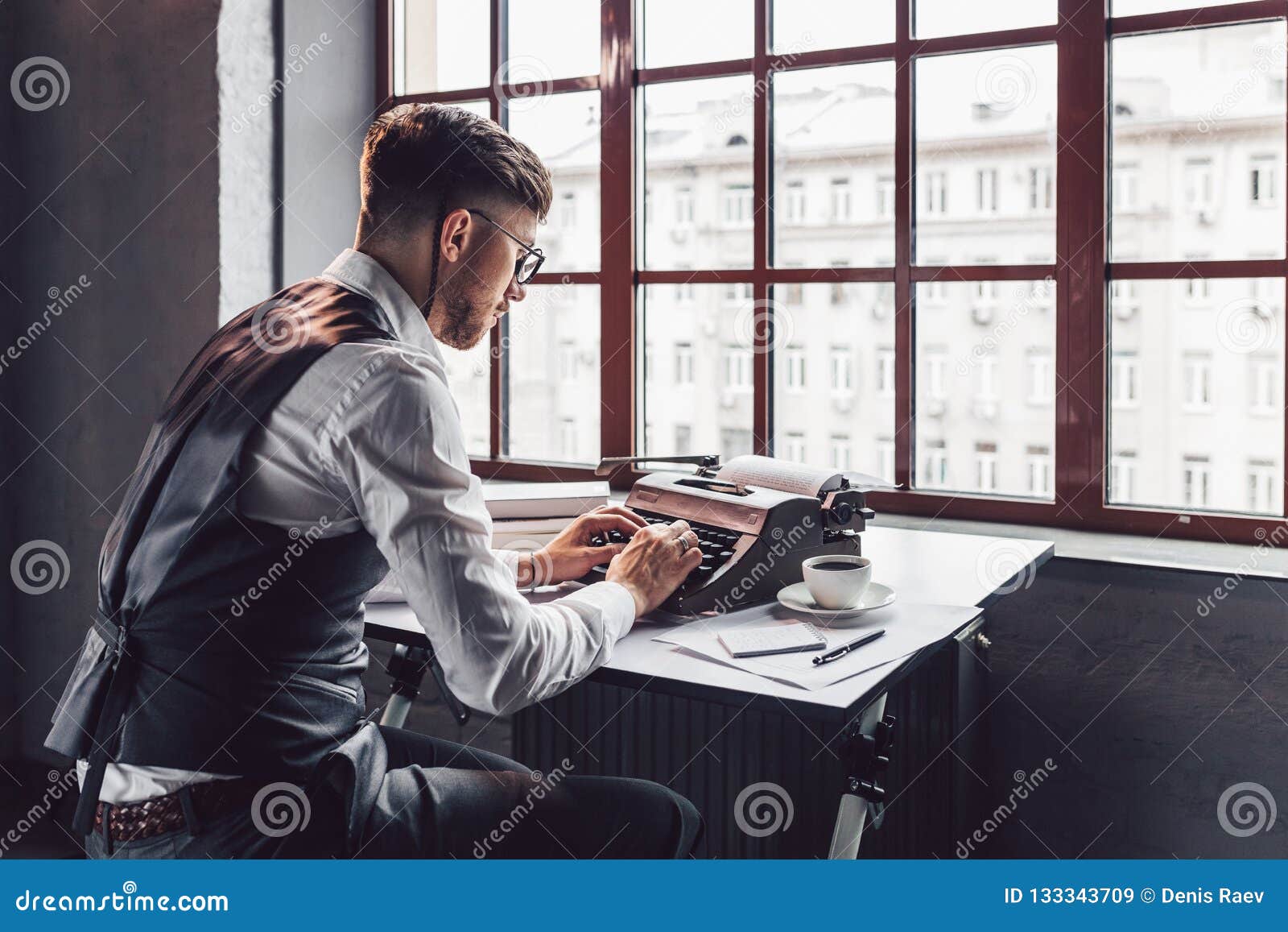 Young screenwriter at work stock image. Image of professional - 133343709