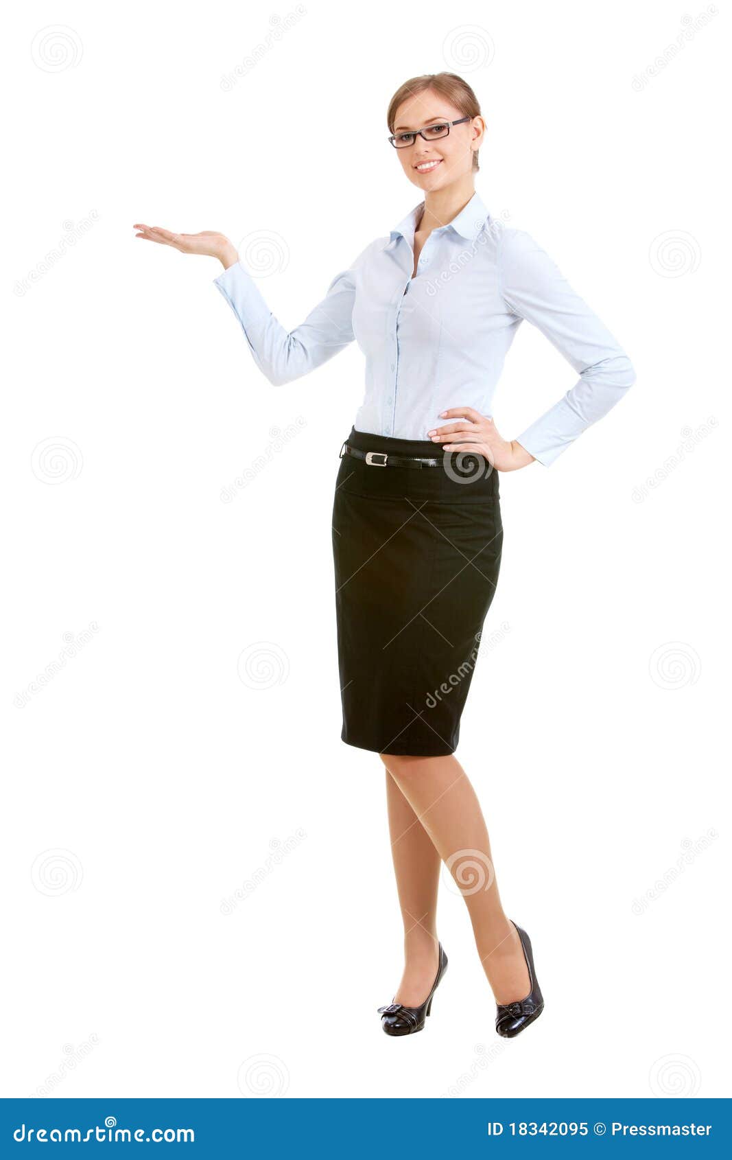 Young secretary stock image. Image of gesture, employee - 18342095