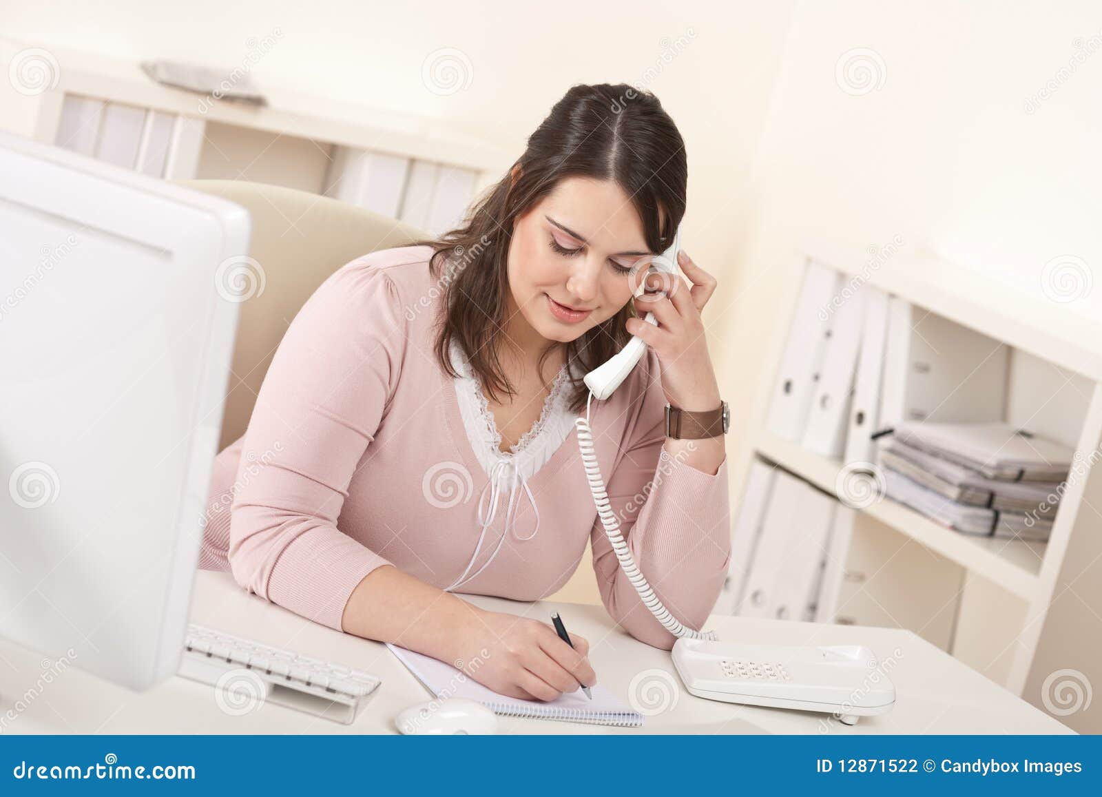 Young Secretary Talking To Her Boss In The Office Royalty-Free Stock ...