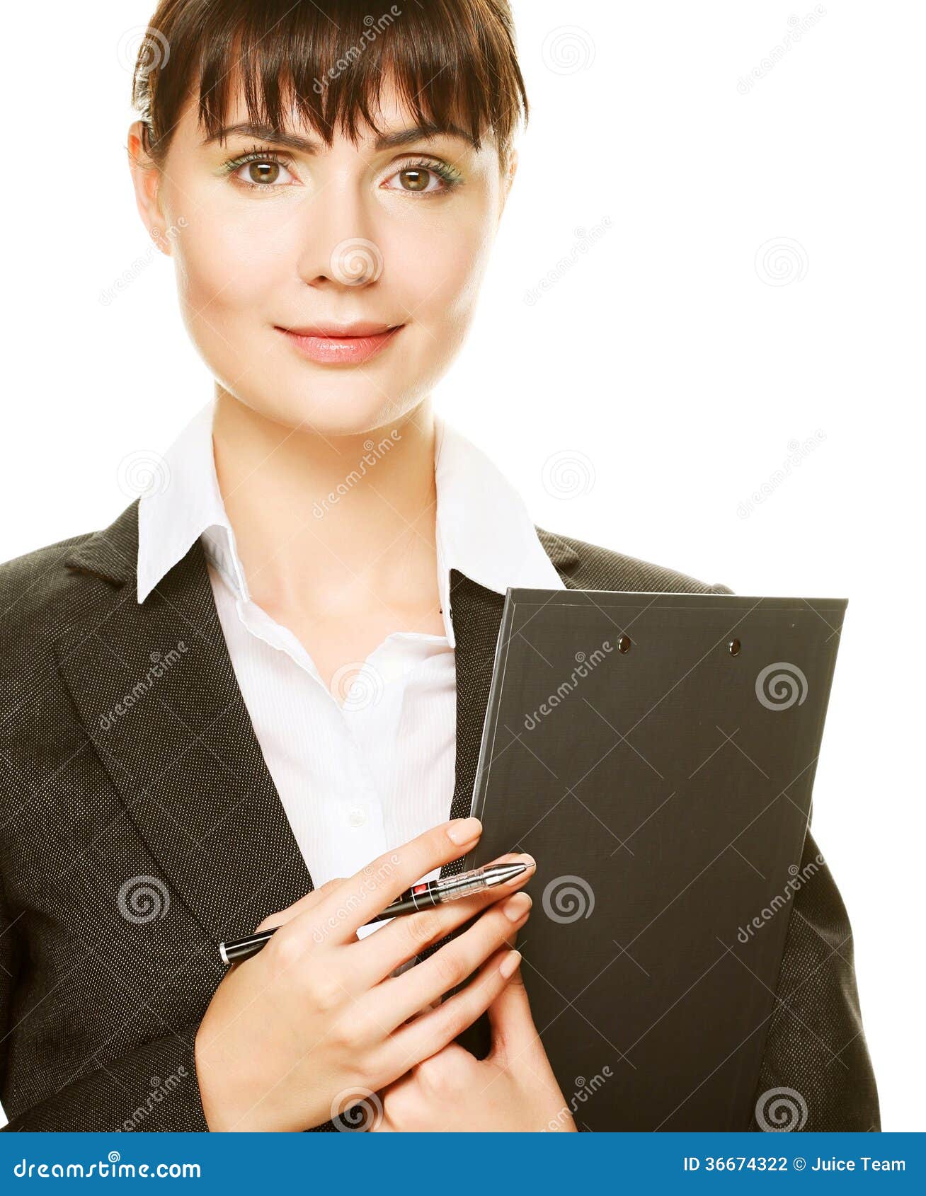 Young Secretary Taking Notes Stock Photo - Image of paper, confident ...