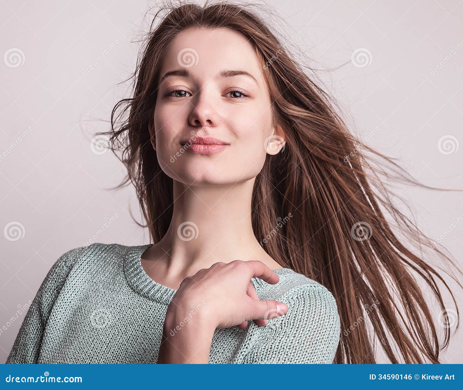Girl Pose With Photo Booth Props Glasses And Mustache In Bedroom. Child ...