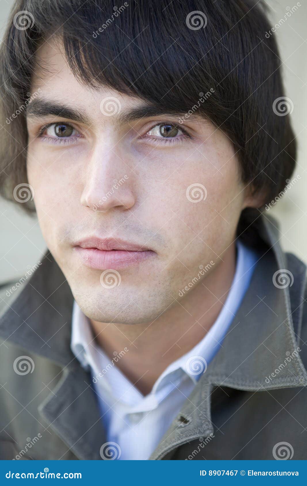 Young serious handsome man stock image. Image of thoughtful - 8907467