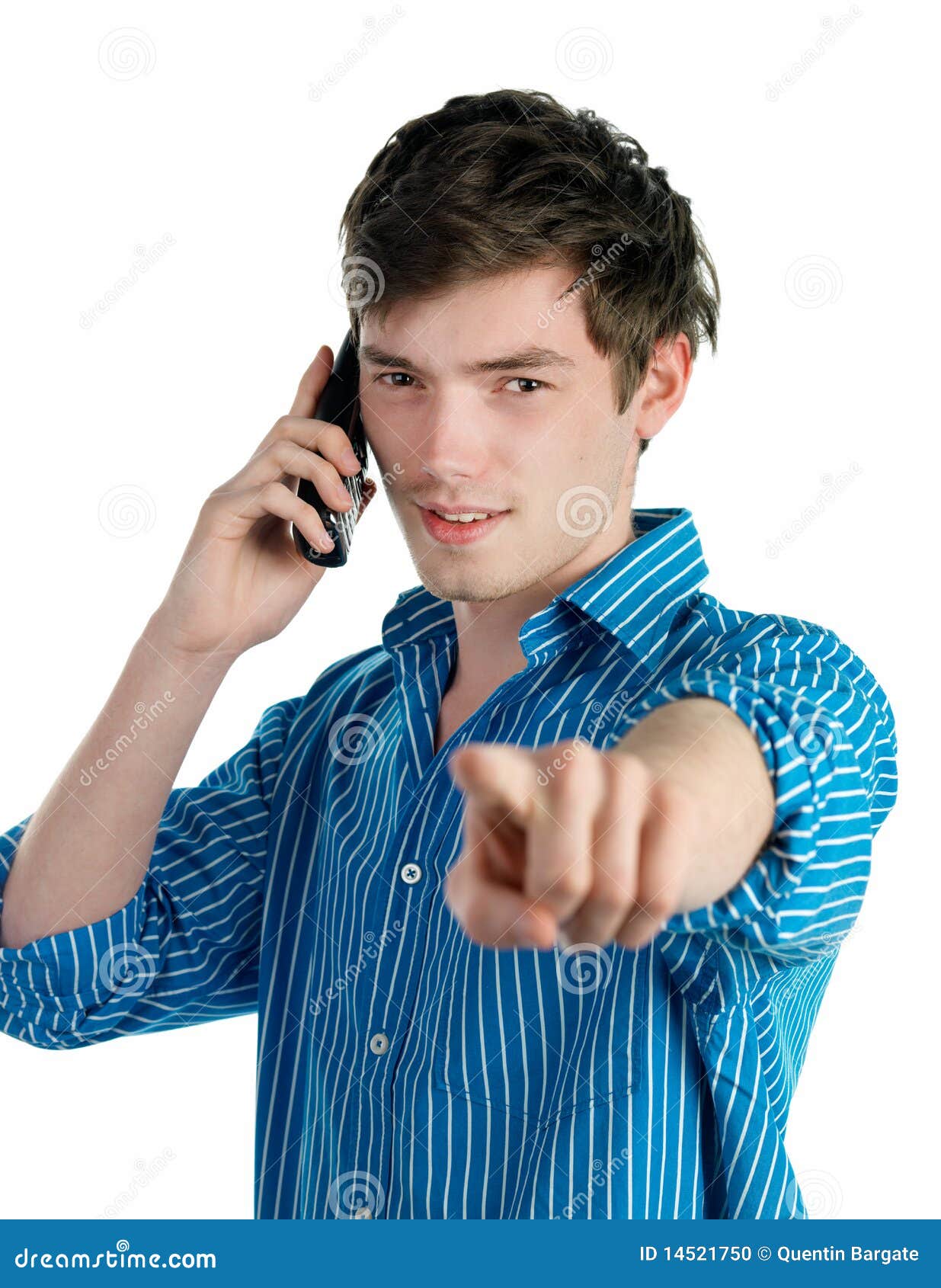 Young serious man pointing stock photo. Image of male - 14521750